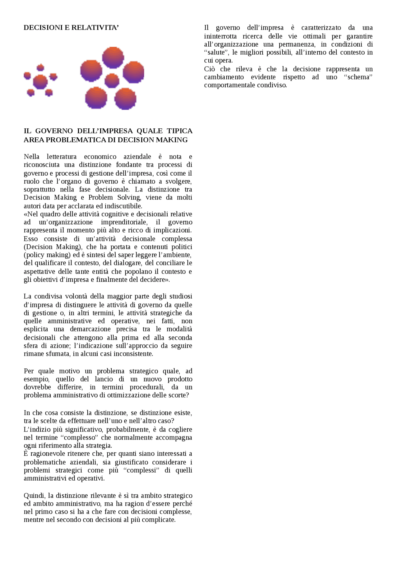 Lezioni Management Sul Problem Solving Docsity