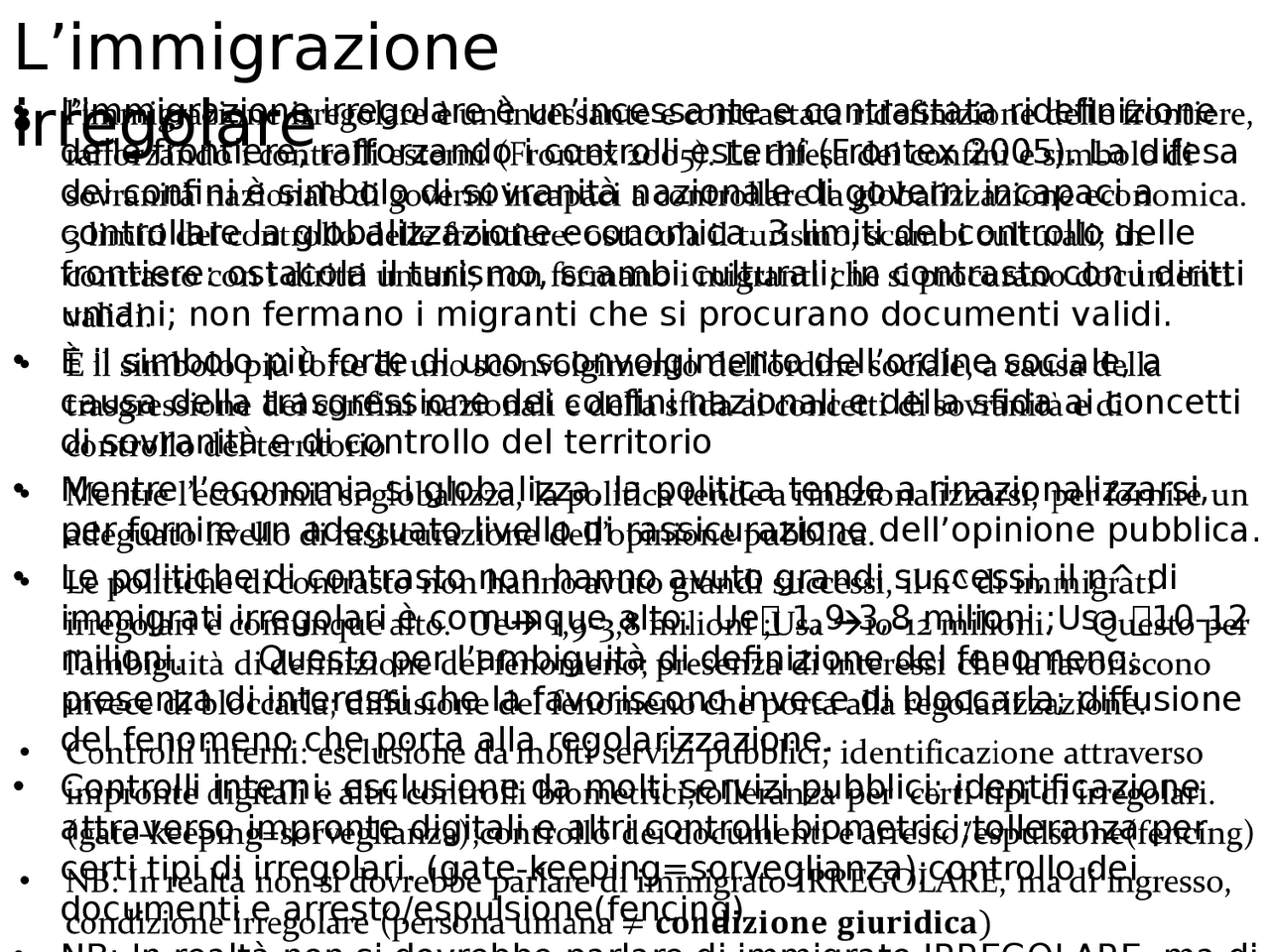 Riassunto Immigrazione Irregolare E Welfare Invisibile Docsity