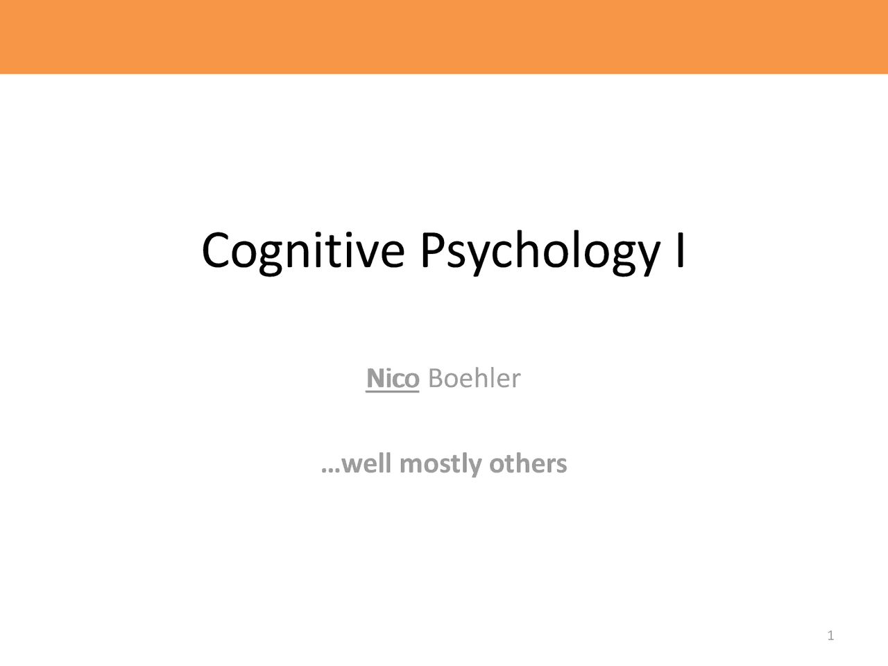 Corso Di Scienze Cognitive Cognitive Science Docsity