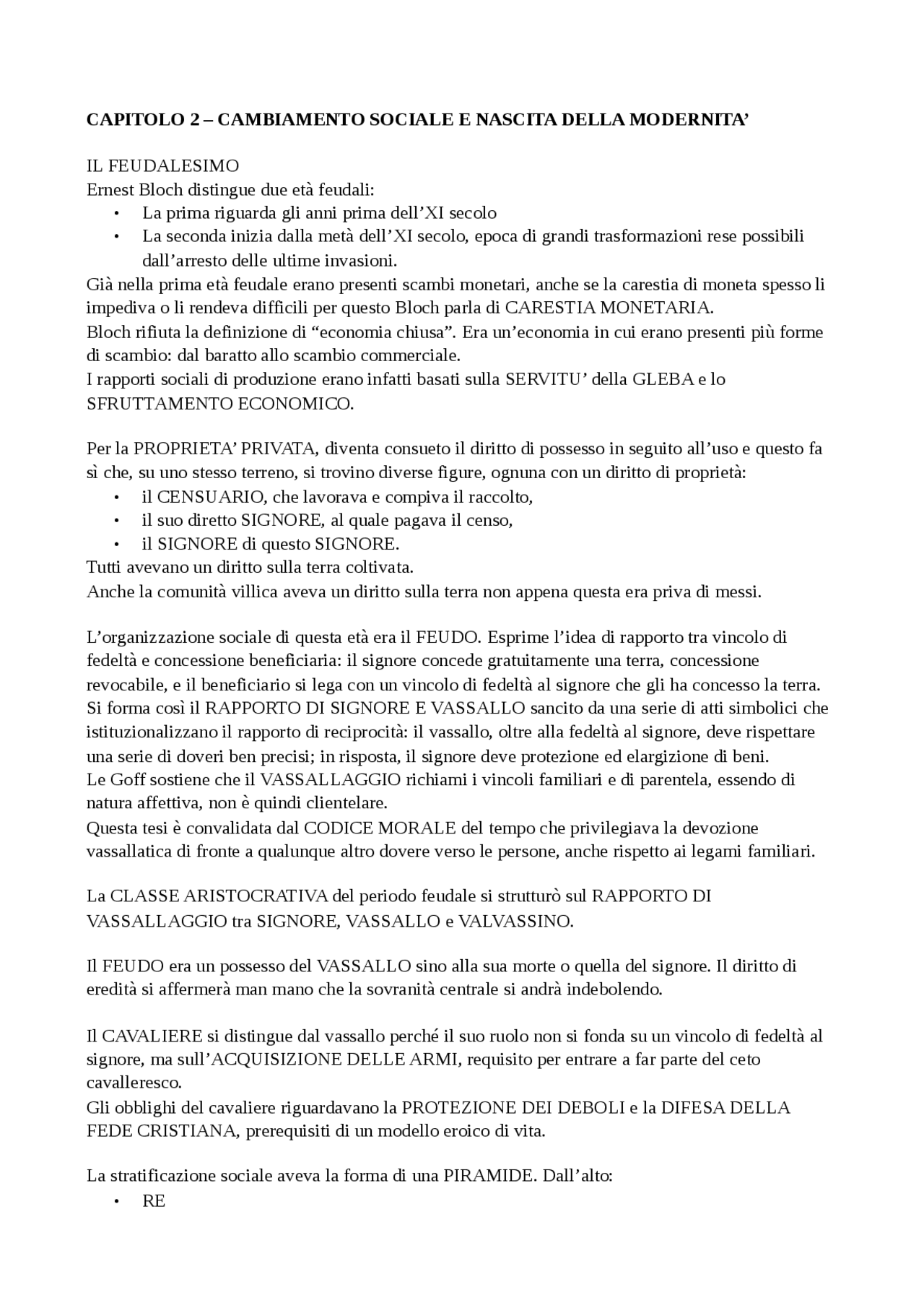 Sistemi Sociali Comparati Docsity