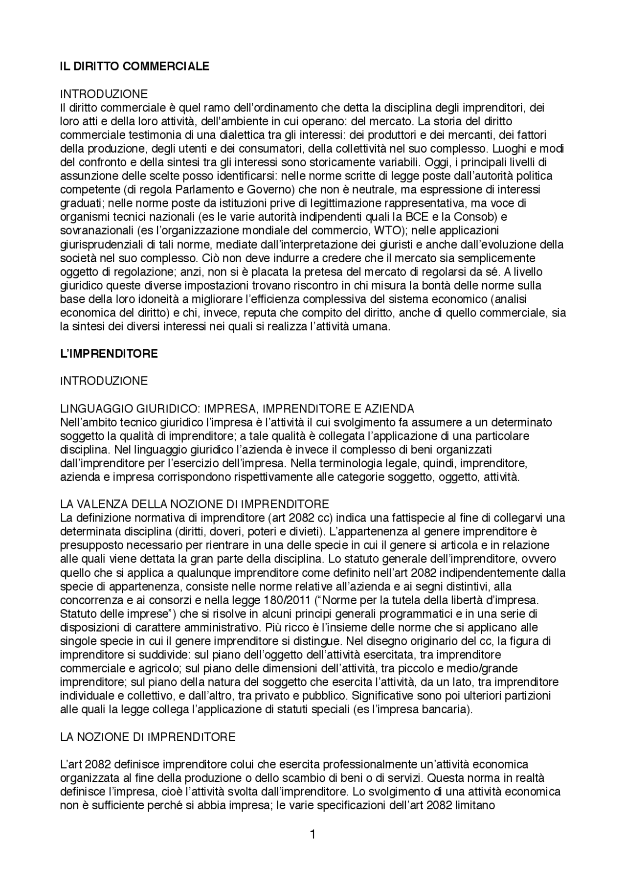 Corso Di Diritto Commerciale Presti Rescigno Docsity