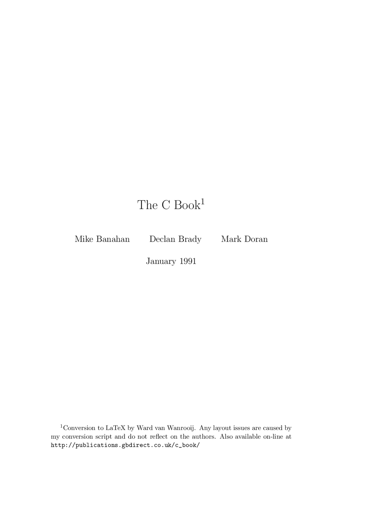 The C Book A Open Source Manual Dispense Di Programmazione Avanzata