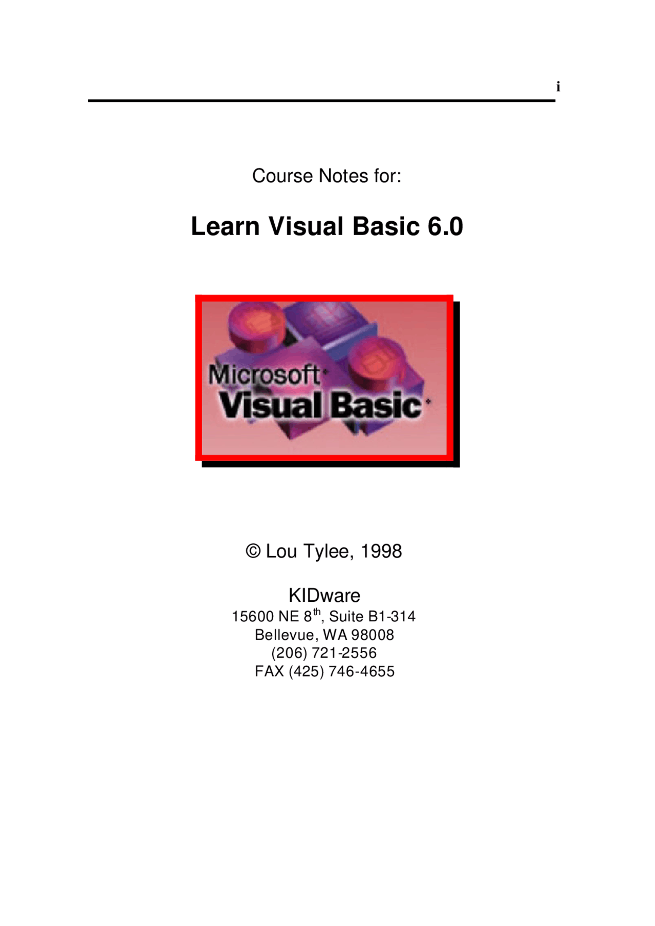 Visual basic Notes for Bsc students who are weak in basic language ...