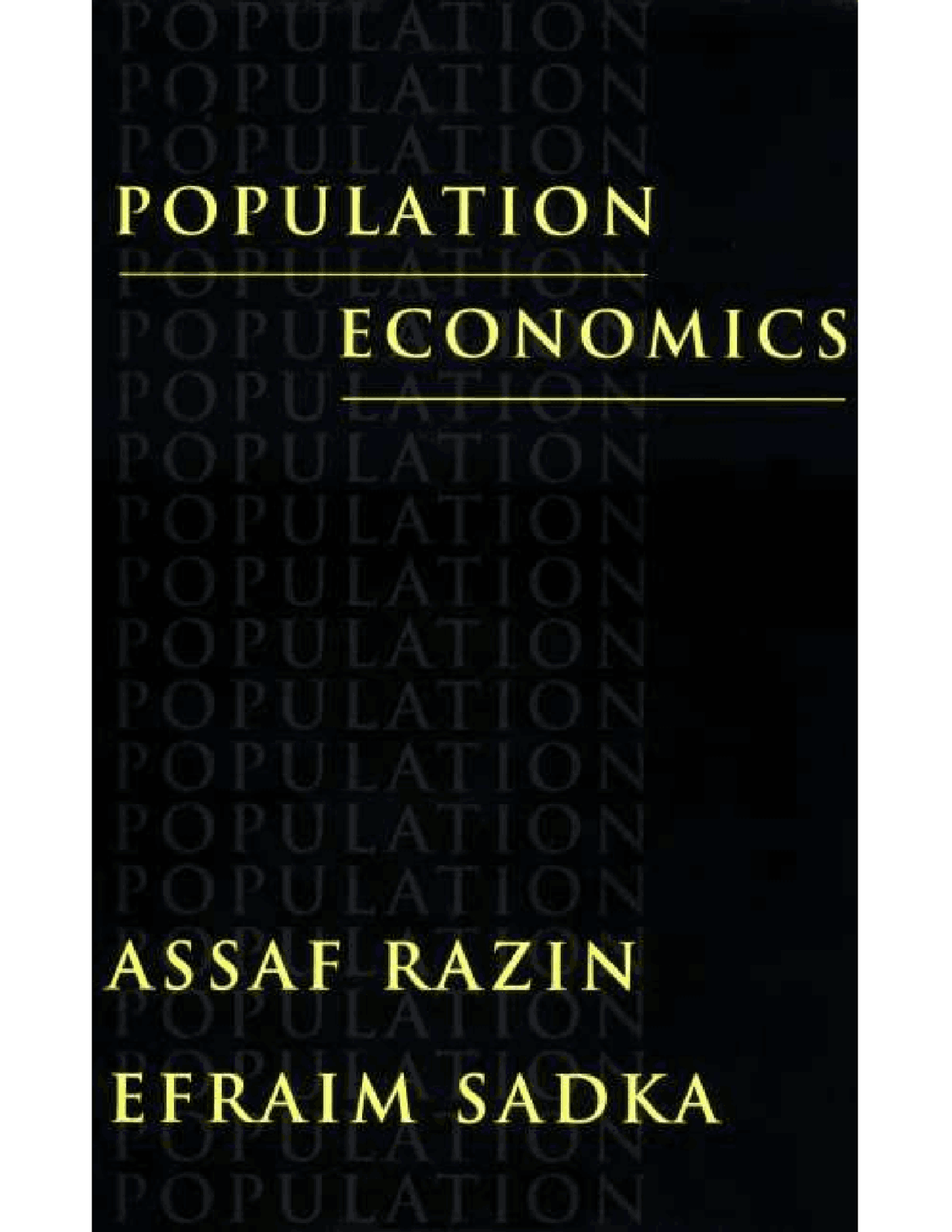 Population Economics - Docsity