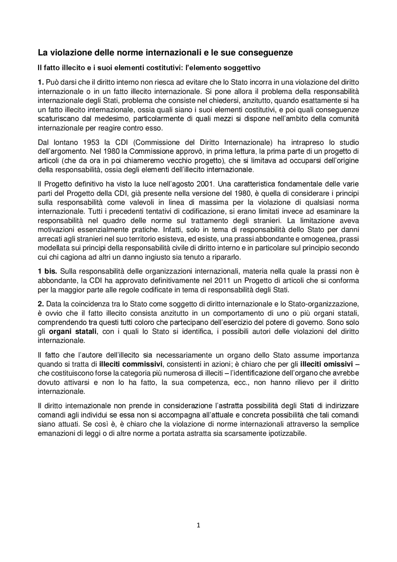 Riassunti Diritto Internazionale Conforti Parte 2 Docsity