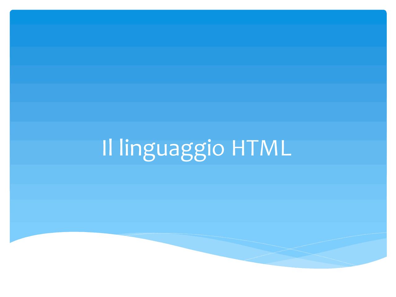 Il linguaggio HTML, crea il tuo sito Internet - Docsity