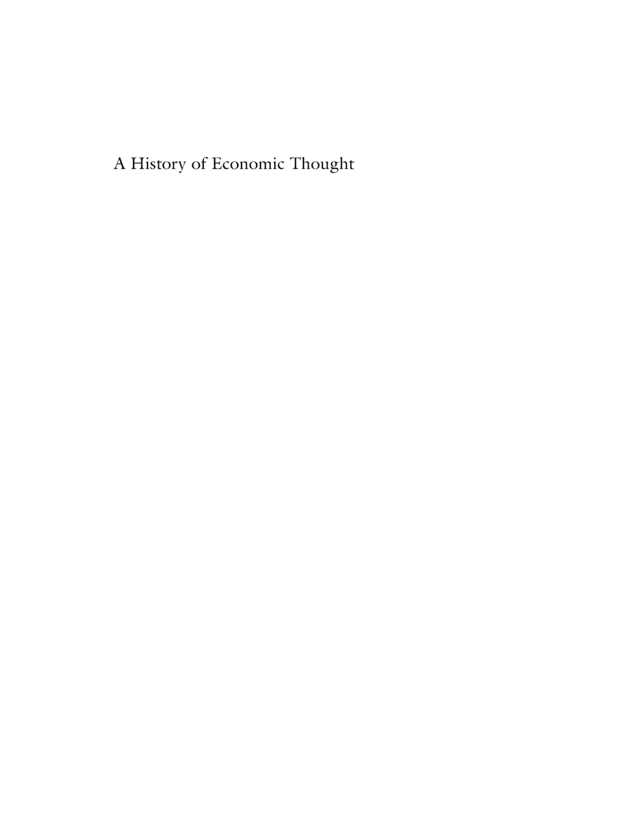 Robinson-A-History-of-Economic-Thought - Docsity