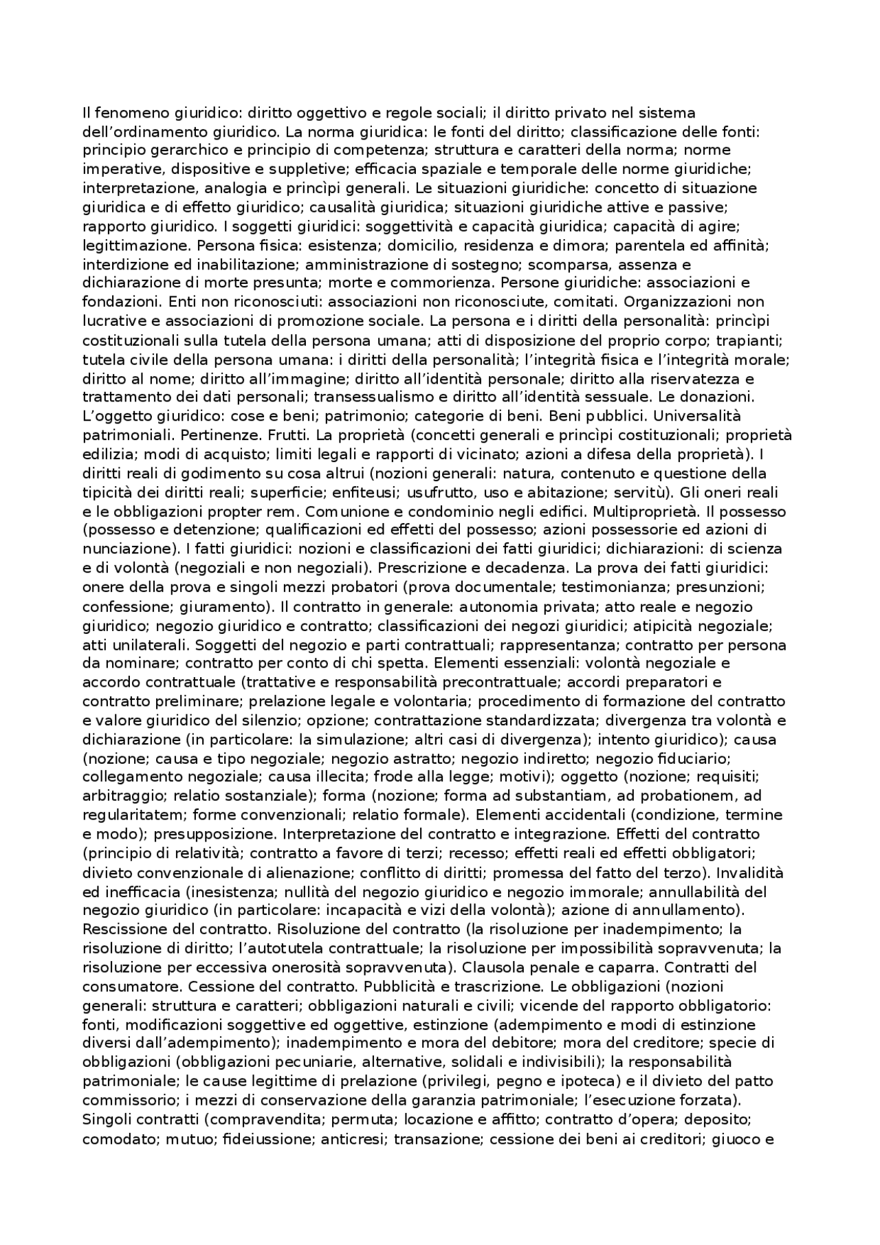 Schemi Riassuntivi Di Diritto Privato Perlingieri Schemi E Mappe