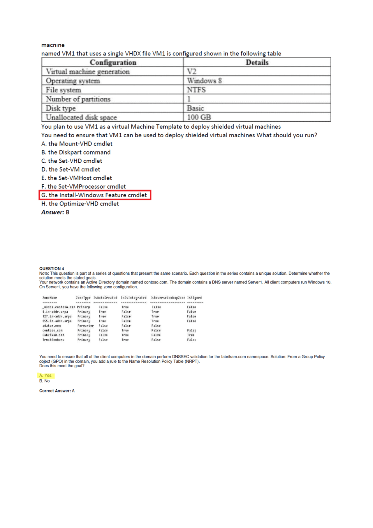 70-743-notes-exam-questions | Exams MS Microsoft Office skills | Docsity