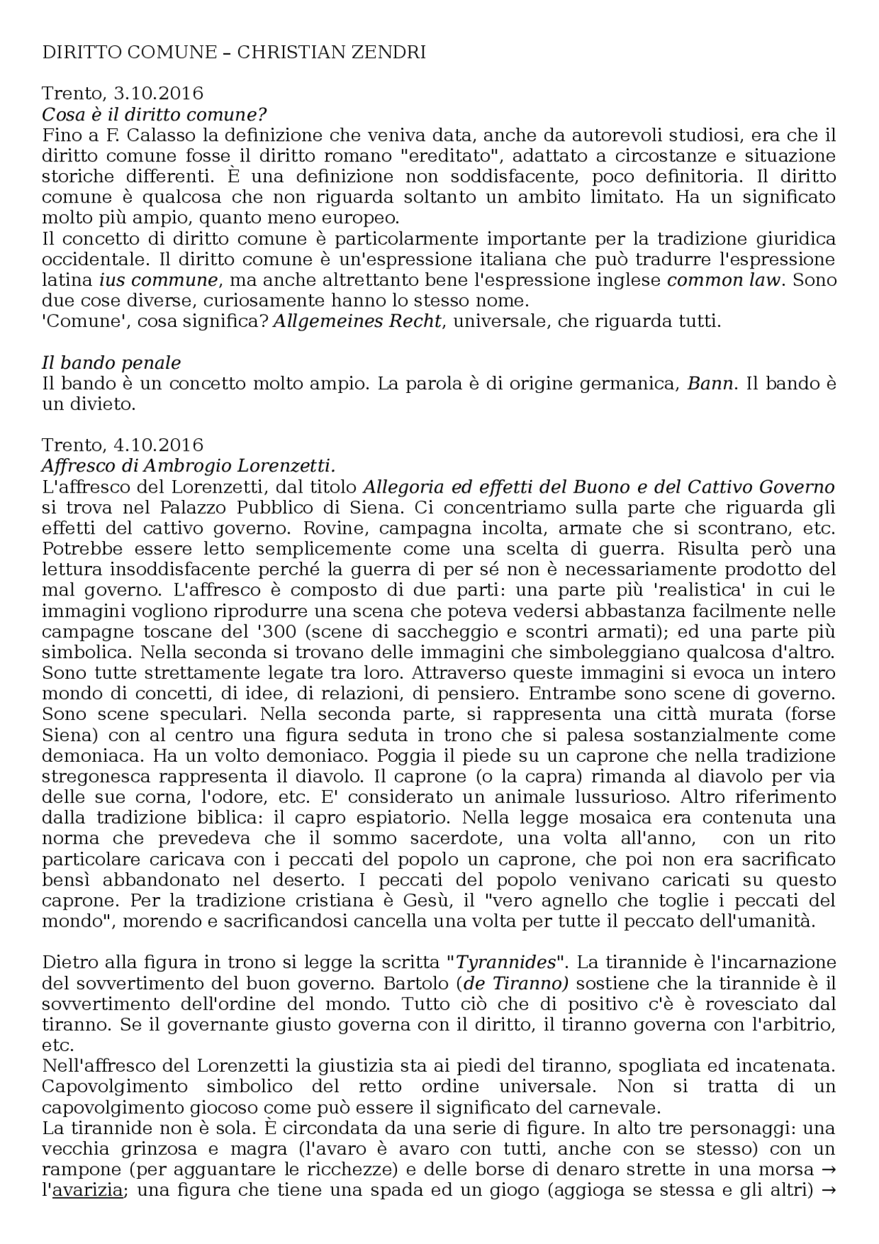 Il Bando Nel Medioevo Docsity