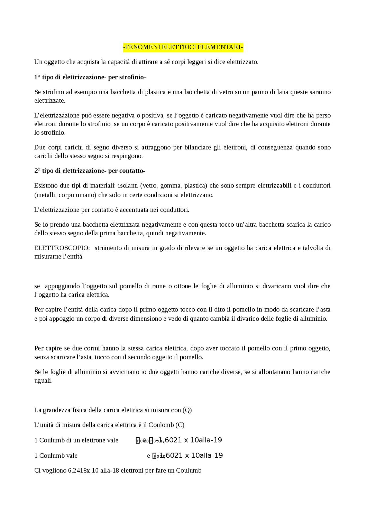 Intero Programma Di Fisica Del Quinto Anno Docsity