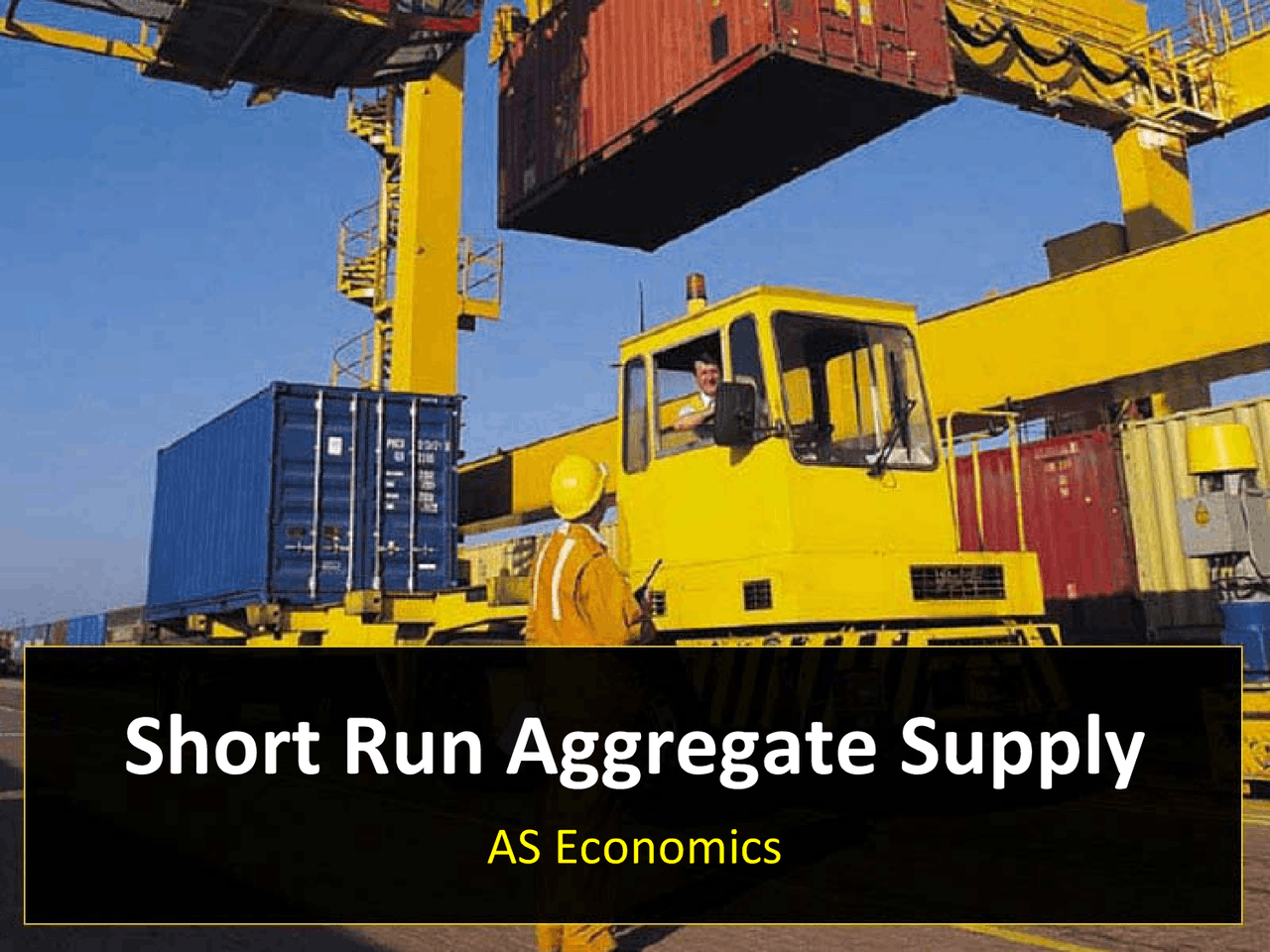 Short Run Aggregate supply | Study notes Macroeconomics | Docsity