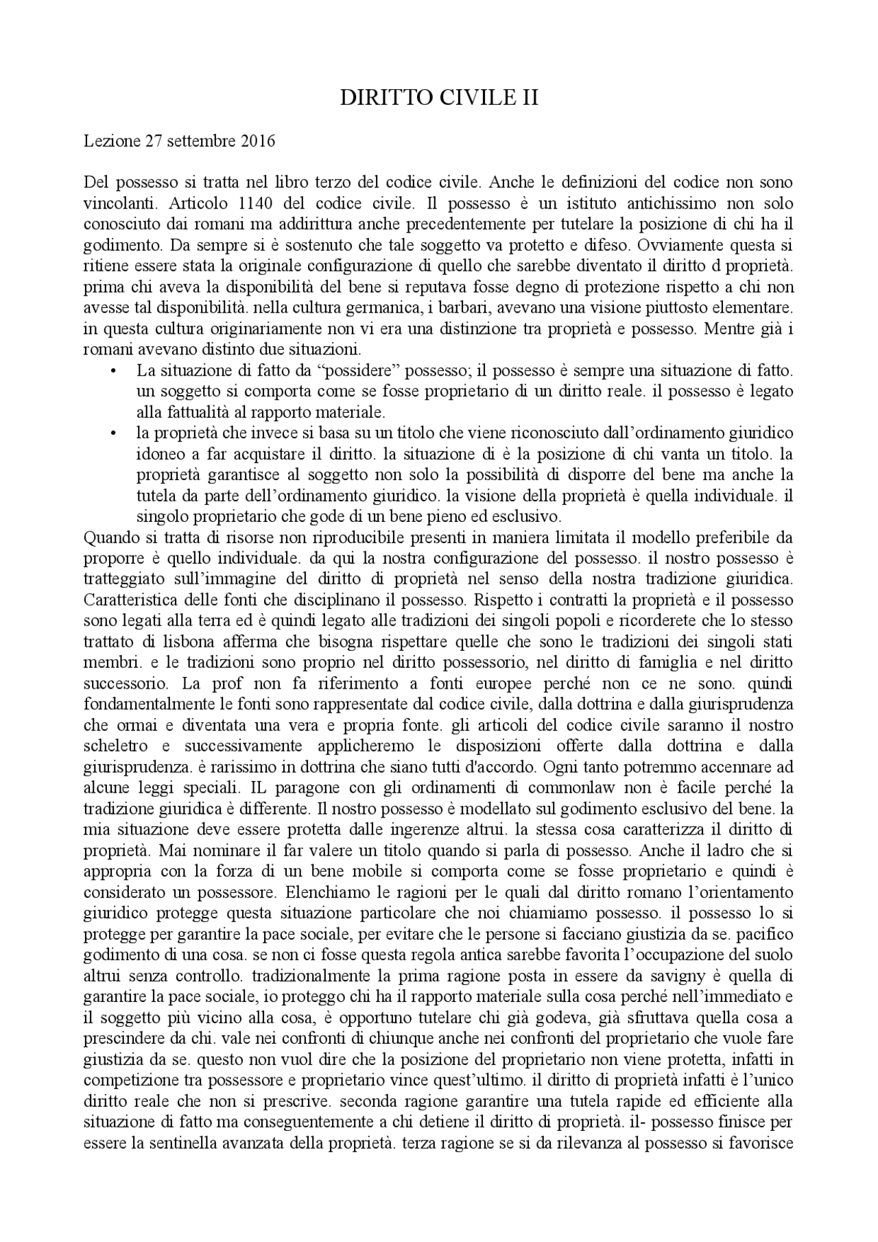 Appunti Di Diritto Civile 2 Appunti Di Diritto Civile Docsity