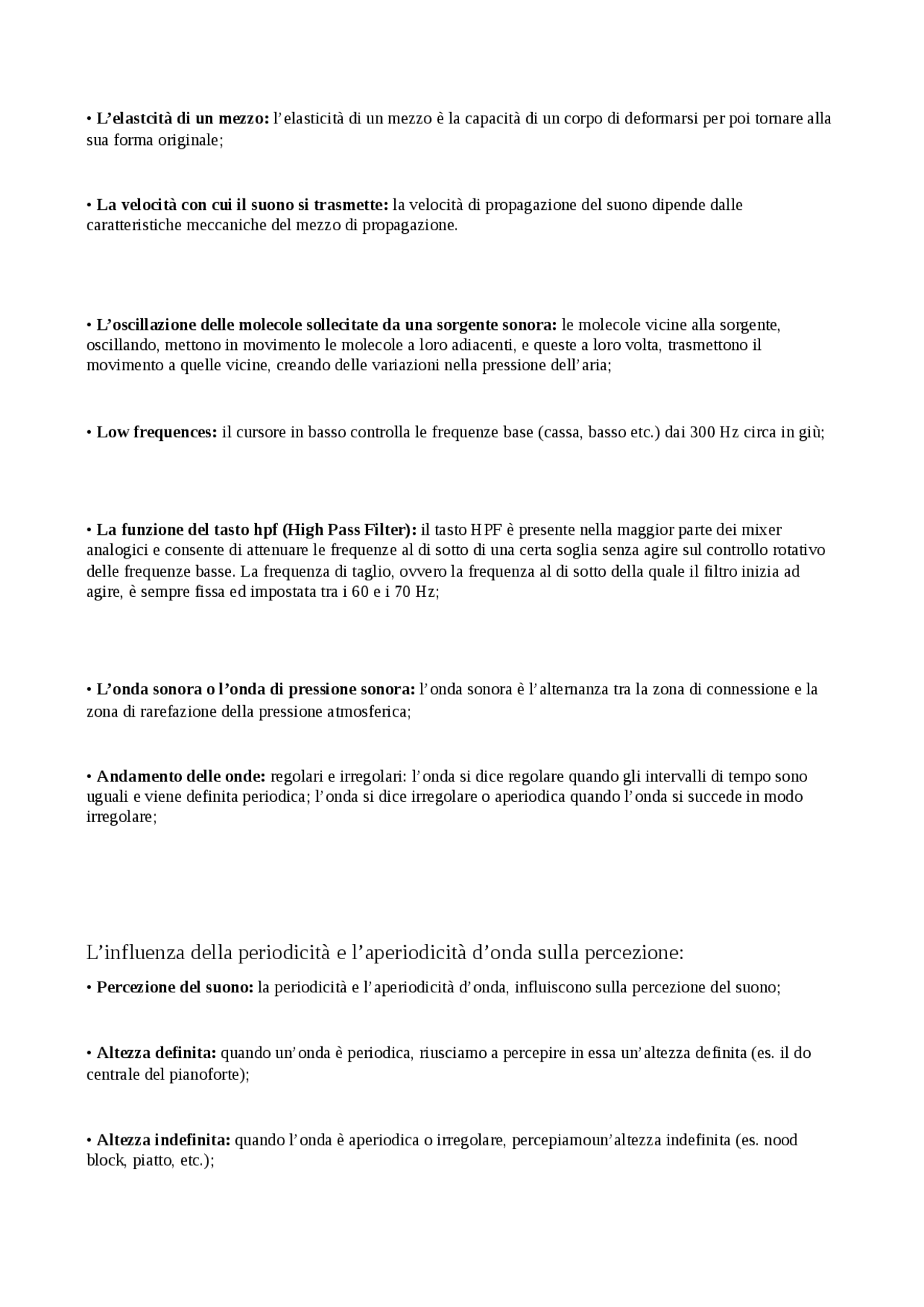 Acustica E Psicoacustica Docsity