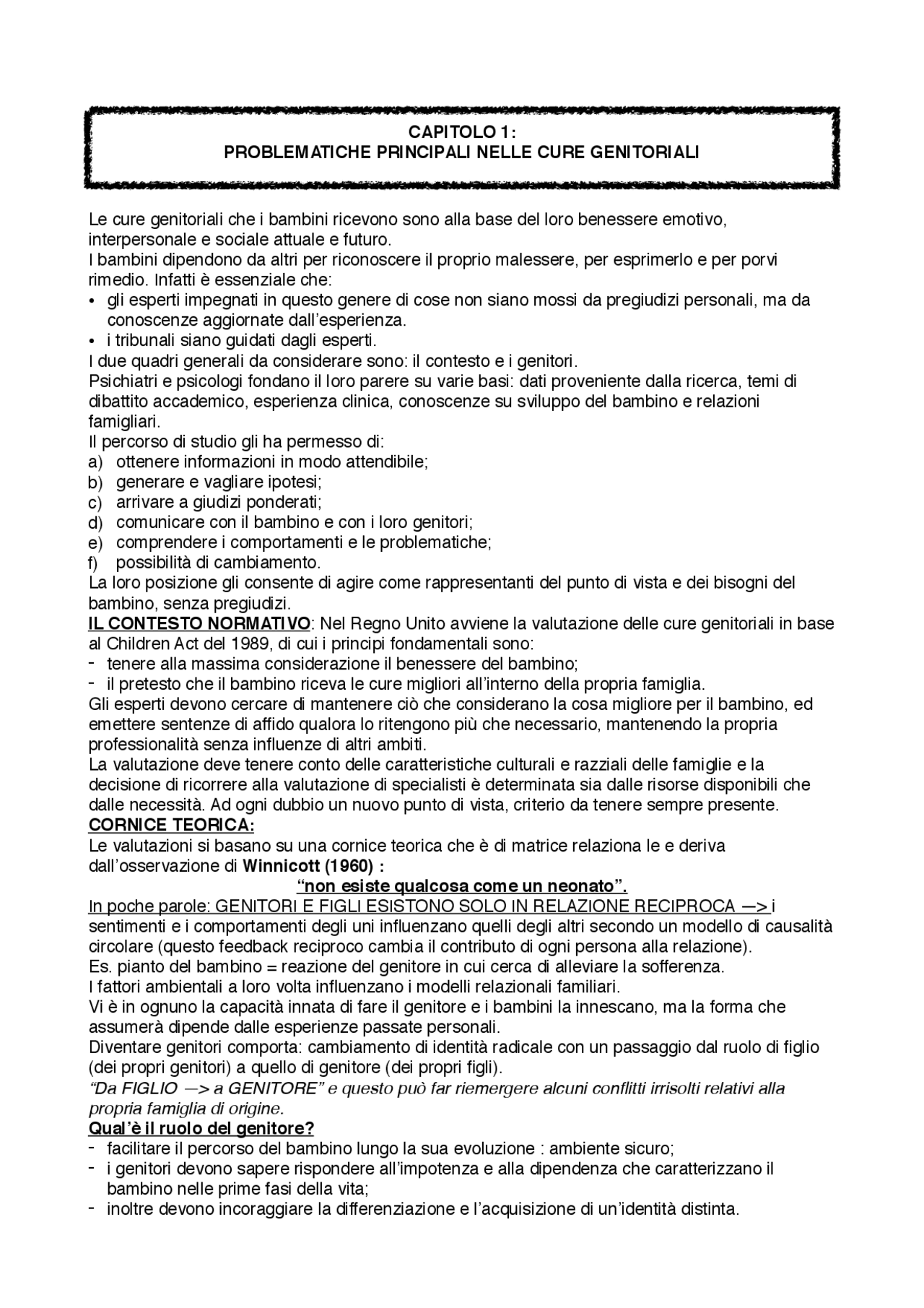 "Cure genitoriali e rischio di abuso. Guida per la valutazione" Peter ...