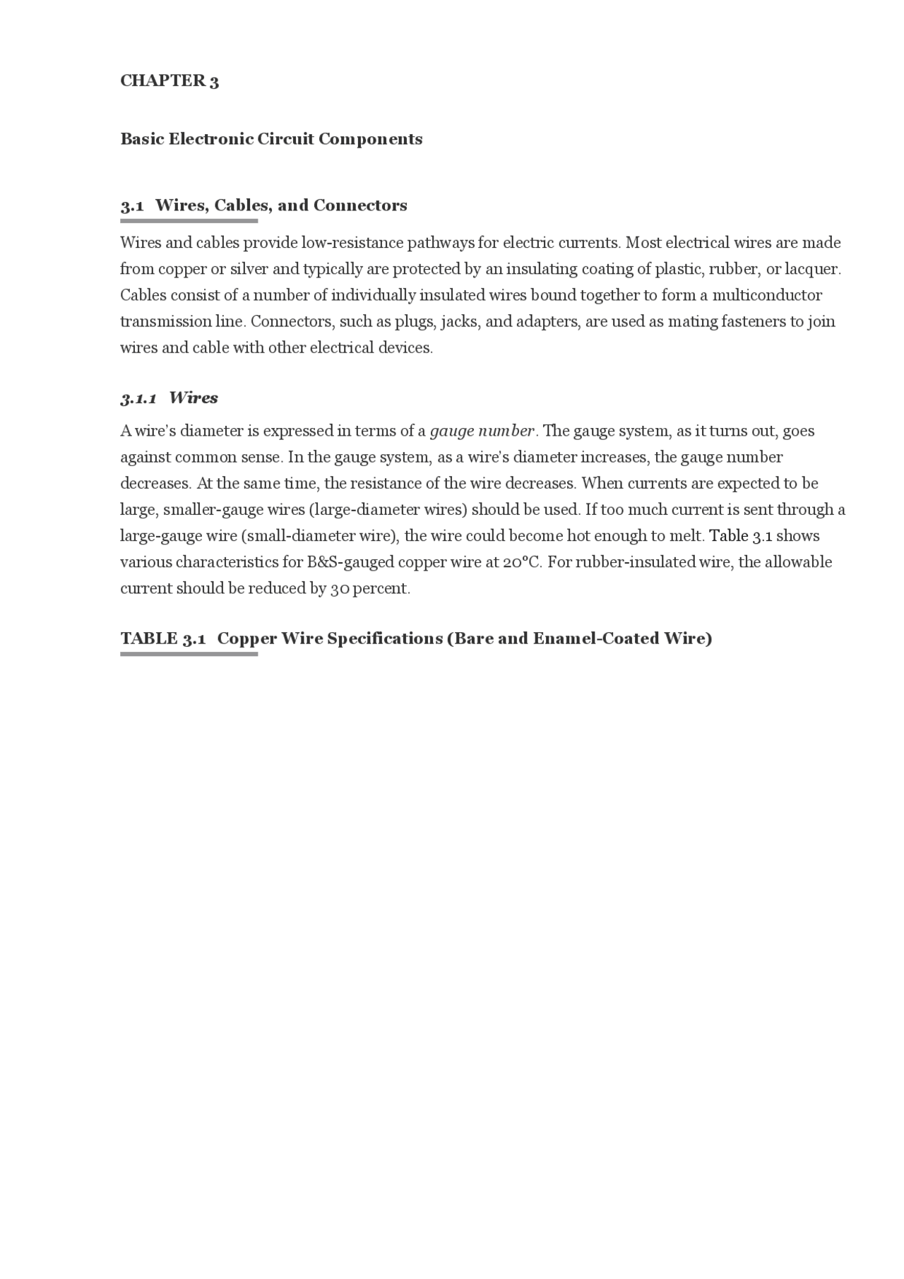 Basic Electronic Circuit Components Docsity