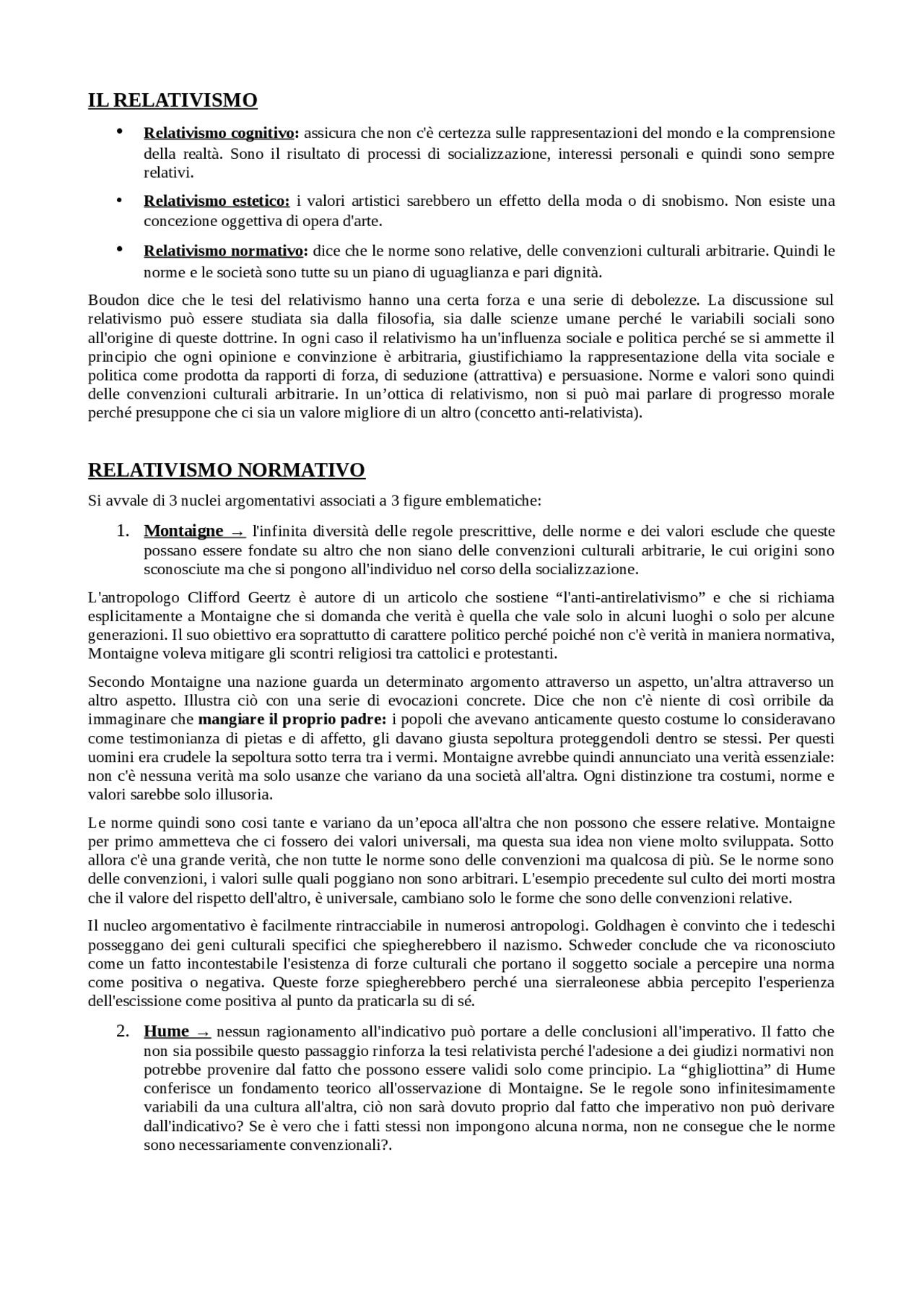 Libro "Il Relativismo" di Boudon | Sintesi del corso di Sociologia ...