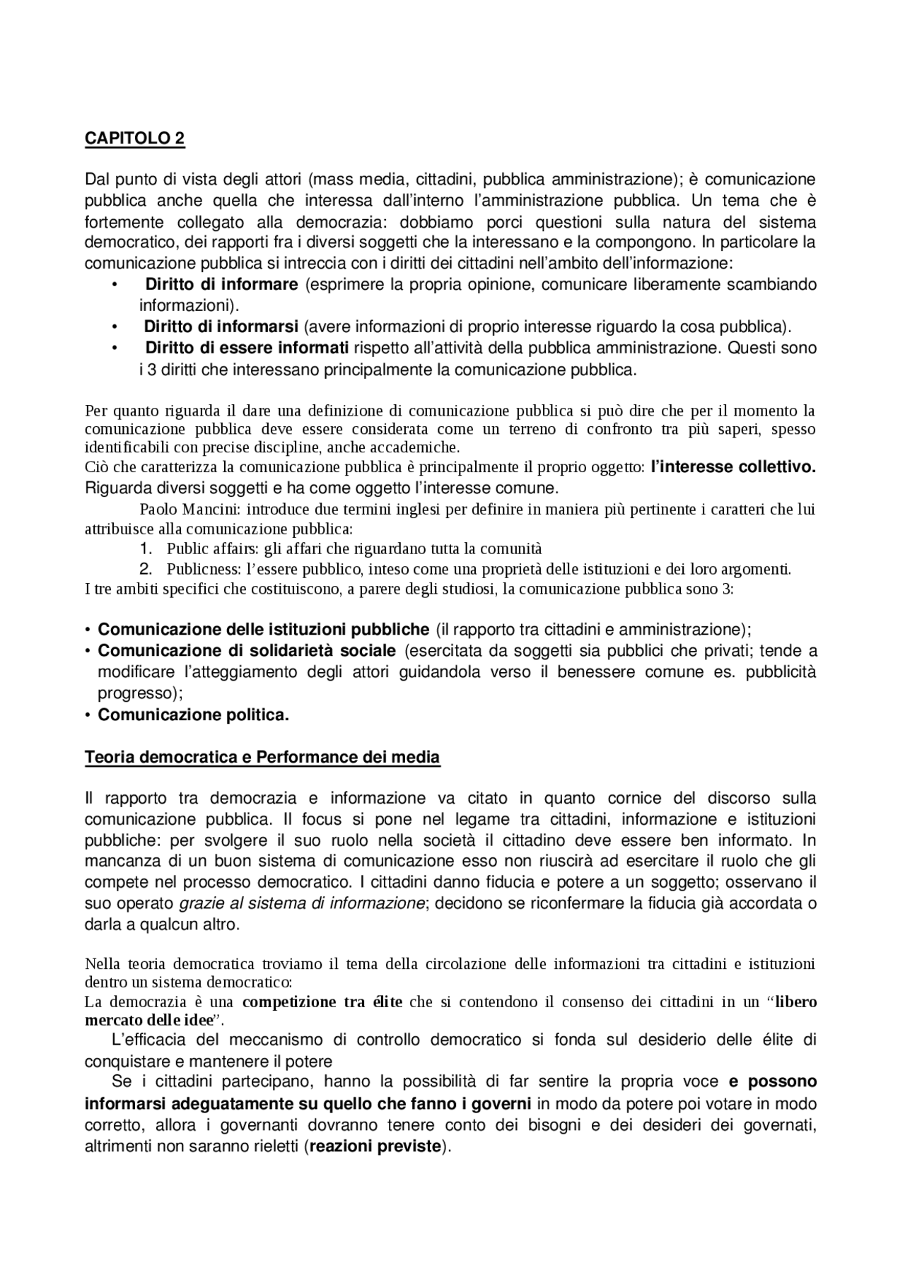 La Comunicazione Pubblica Docsity