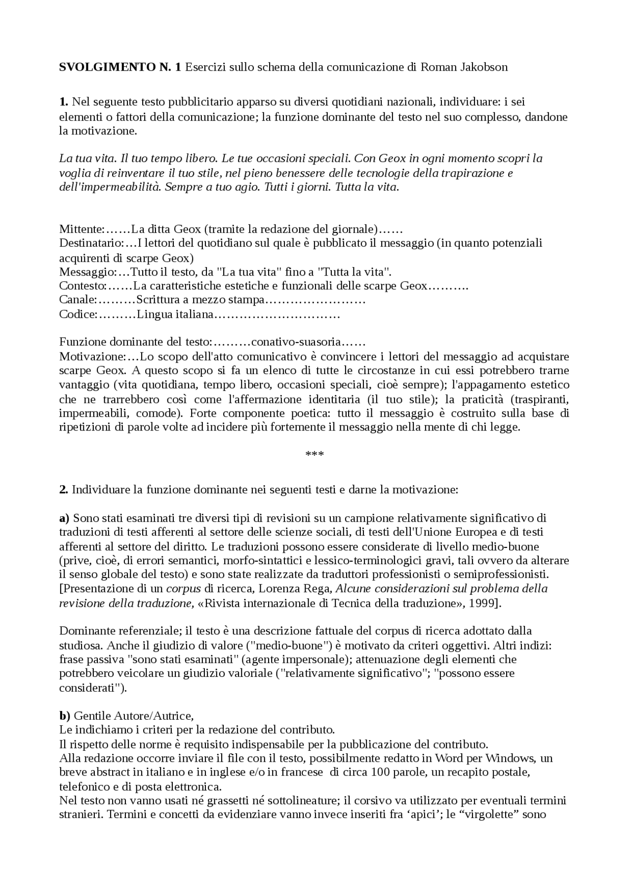 Tecniche Espressive Dellitaliano Docsity