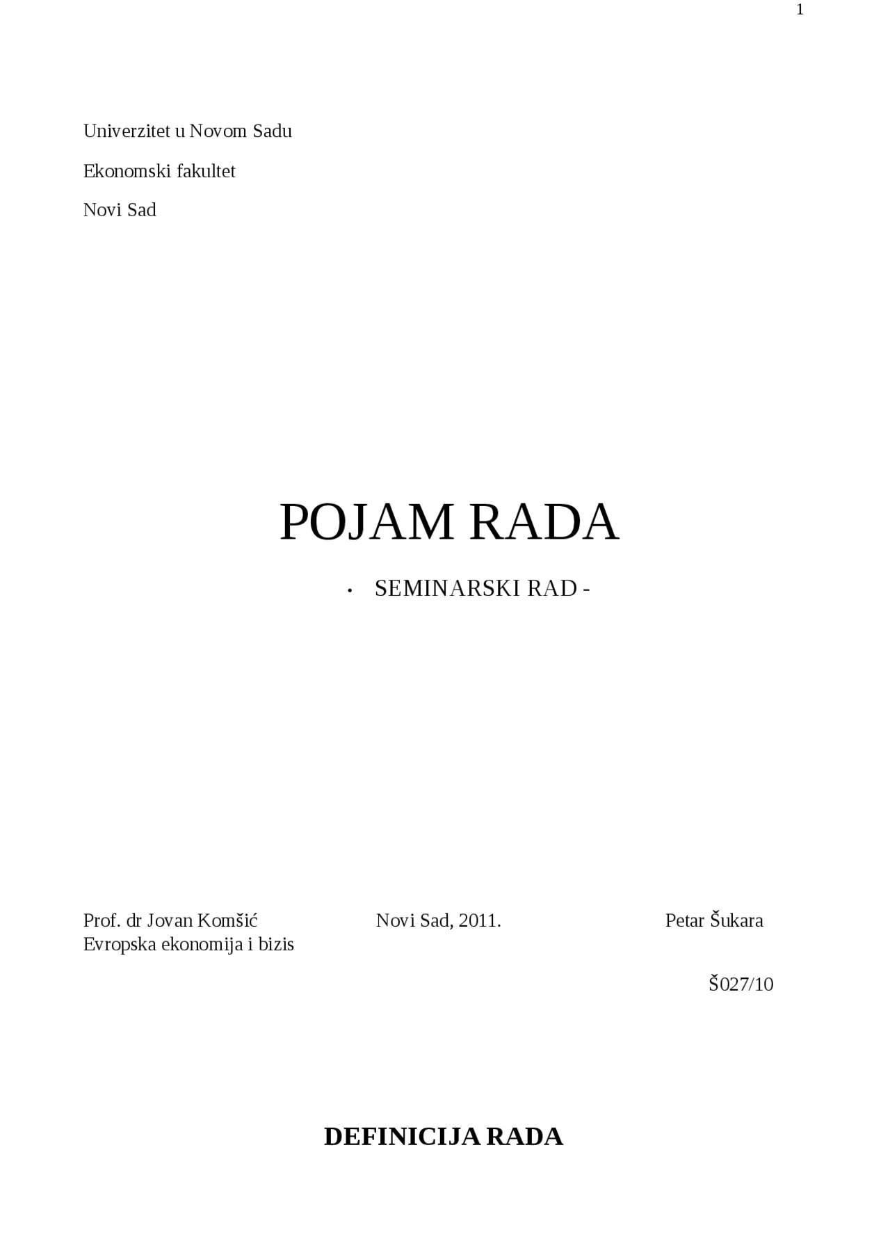 Pojam rada kroz apslutni i relativni visak vrednosti | Skripte' predlog Sociologija rada - Docsity