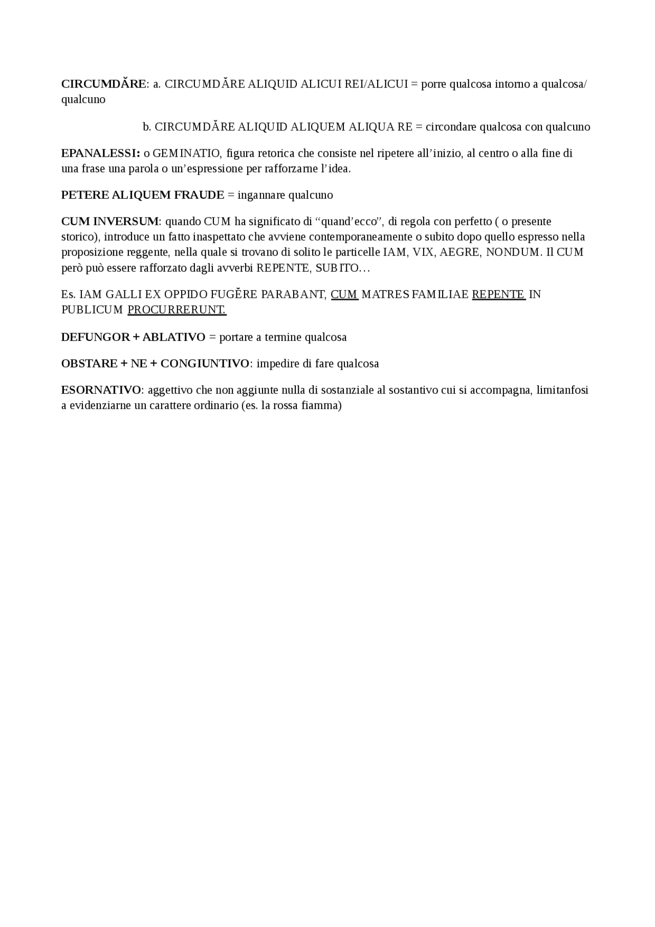 Alcuni Appunti Di Grammatica Docsity