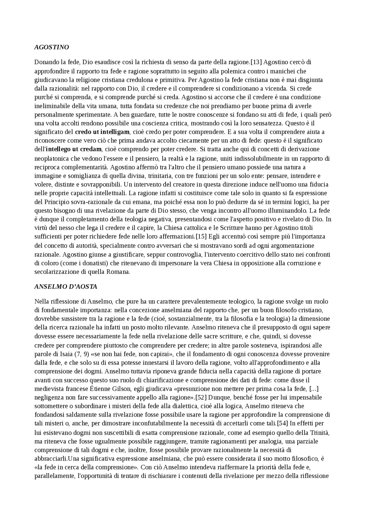 Fede E Ragione Docsity
