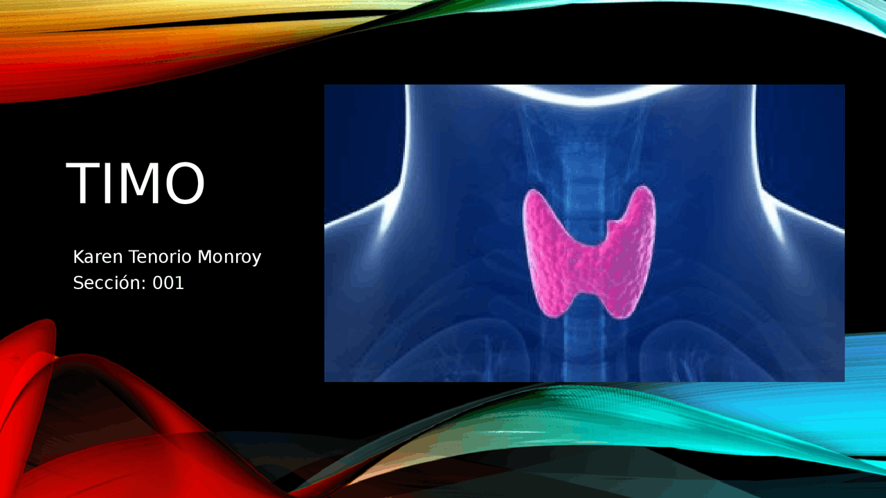 Presentacion de Timo | Diapositivas de Anatomía | Docsity