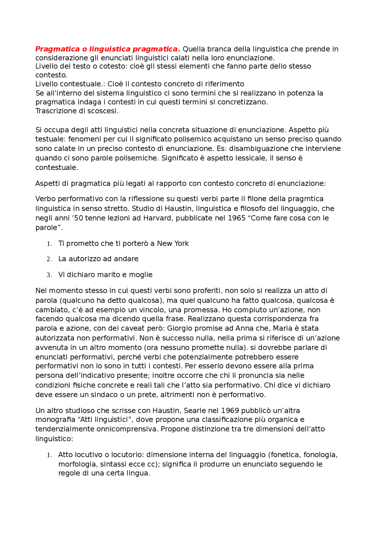 Cap 5 Linguistica Testuale Docsity