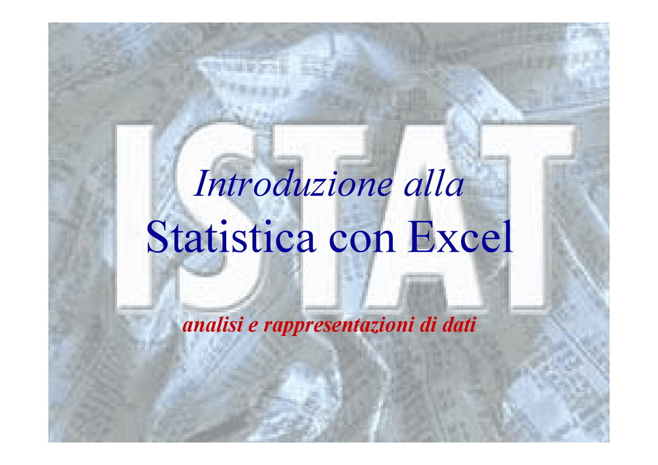 Statistica Con Excel Docsity