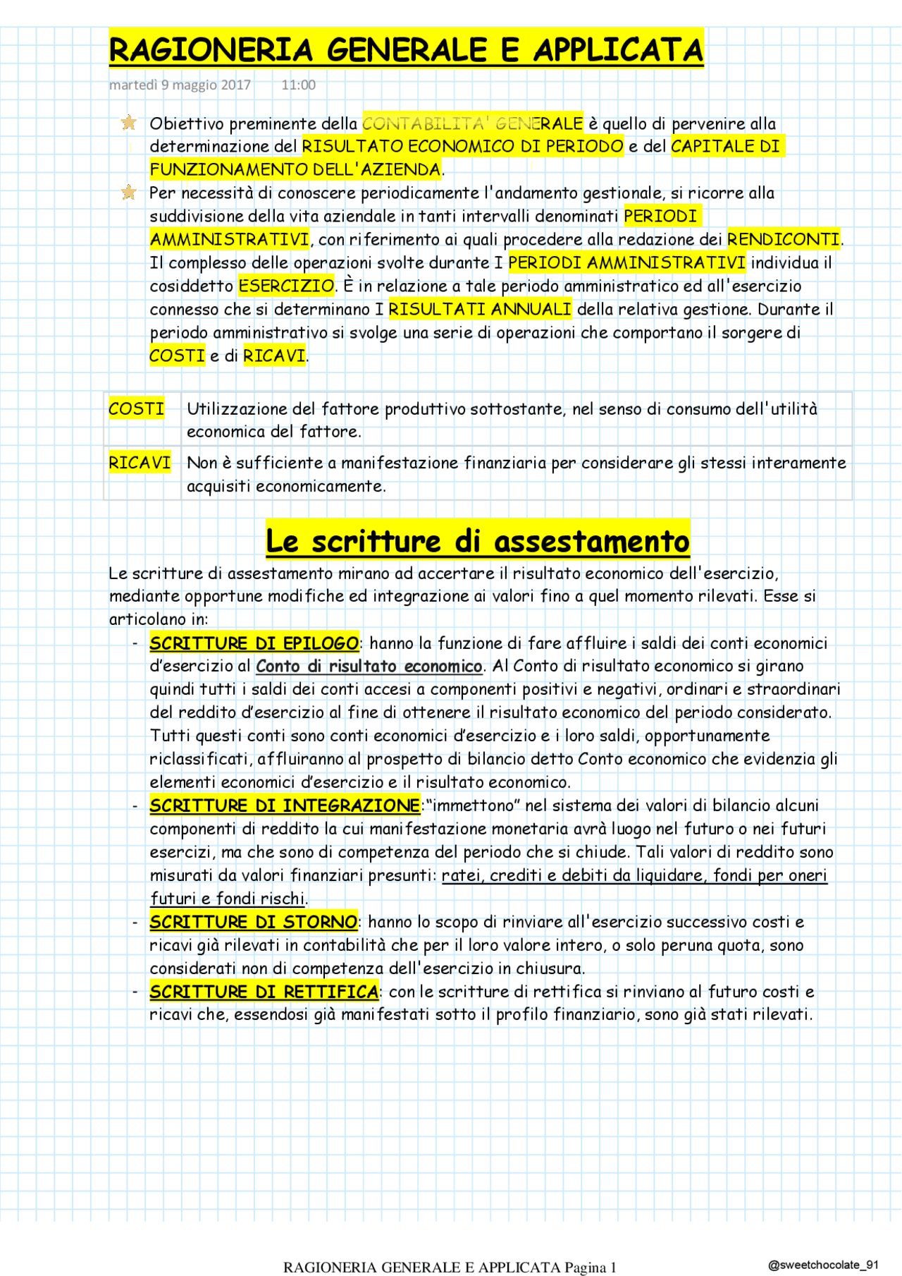 Ragioneria Generale E Applicata Docsity