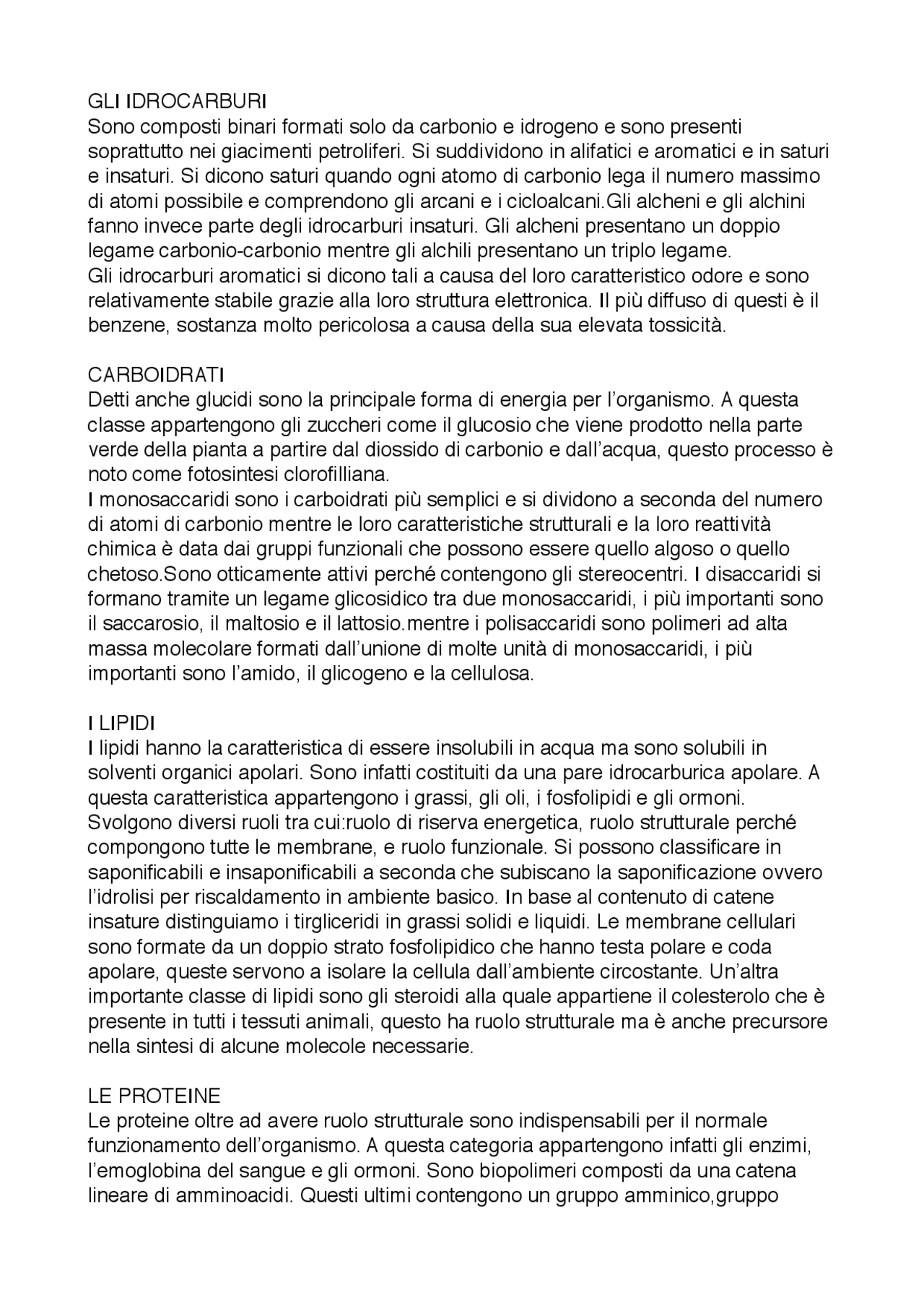 Riassunto Dettagliato Programma Di Scienze 5 Liceo Scientifico Schemi