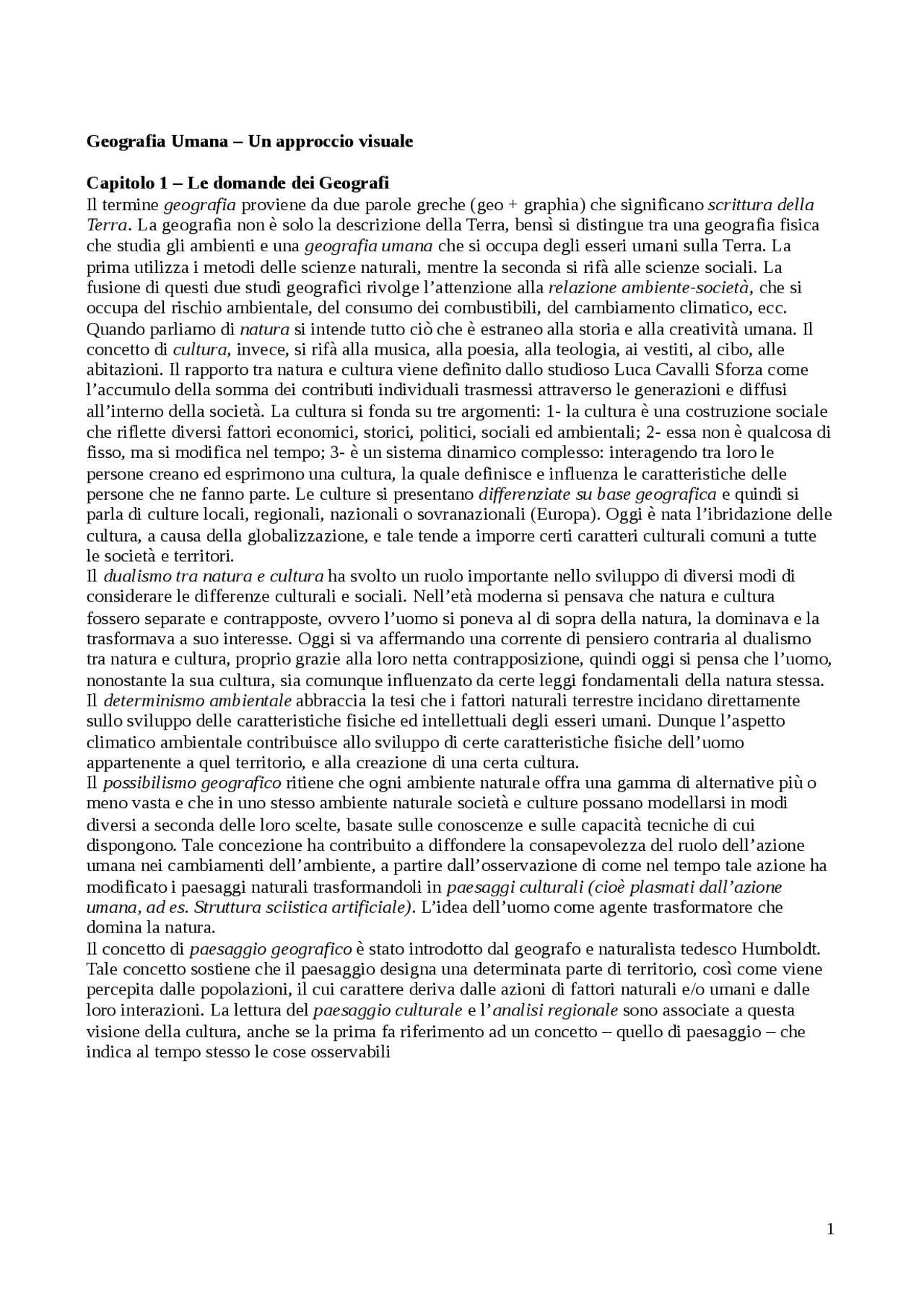 Geografia Umana Un Approccio Visuale Al Greiner G Dematteis C