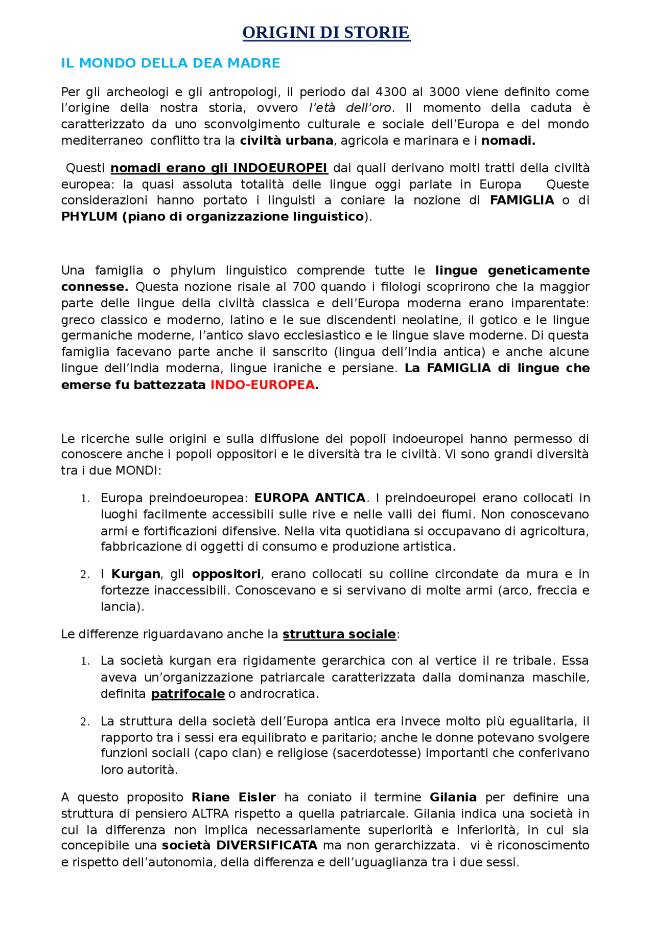 Origini Di Storie Di Gianluca Bocchi E Mauro Ceruti Docsity