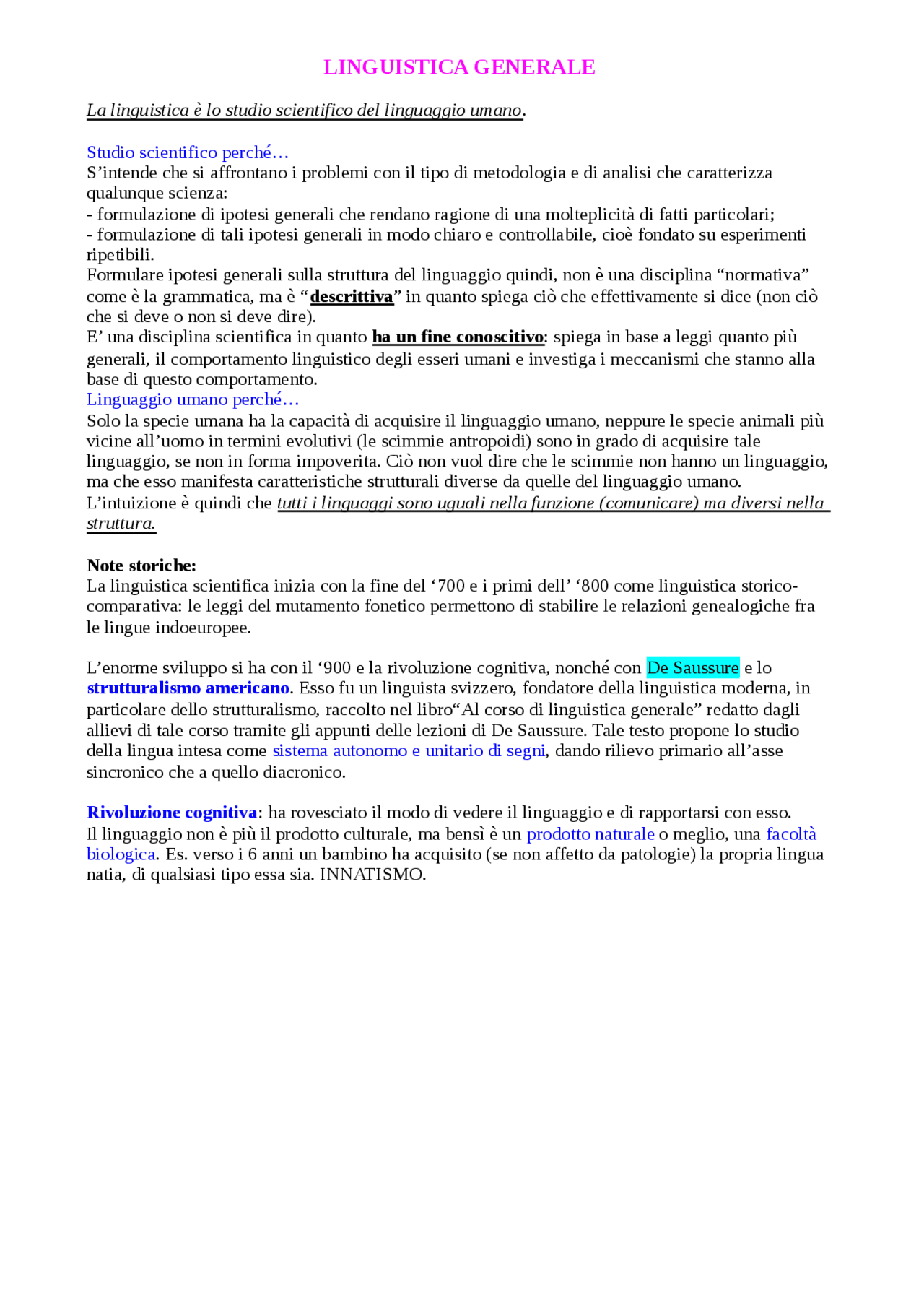 Giorgio Graffi E Sergio Scalise Le Lingue E Il Linguaggio Docsity