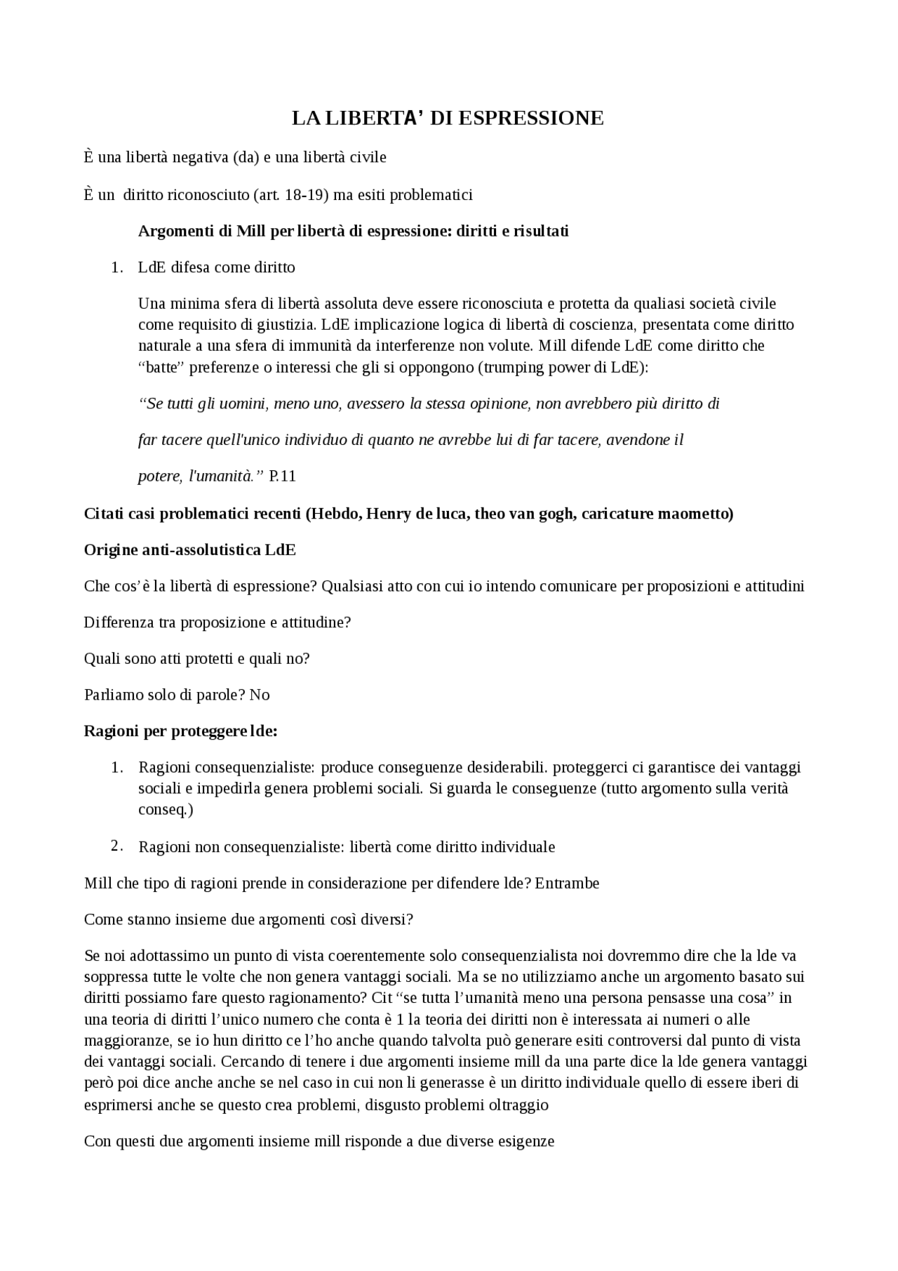 Riassunto Generale Di Etica Pubblica Docsity