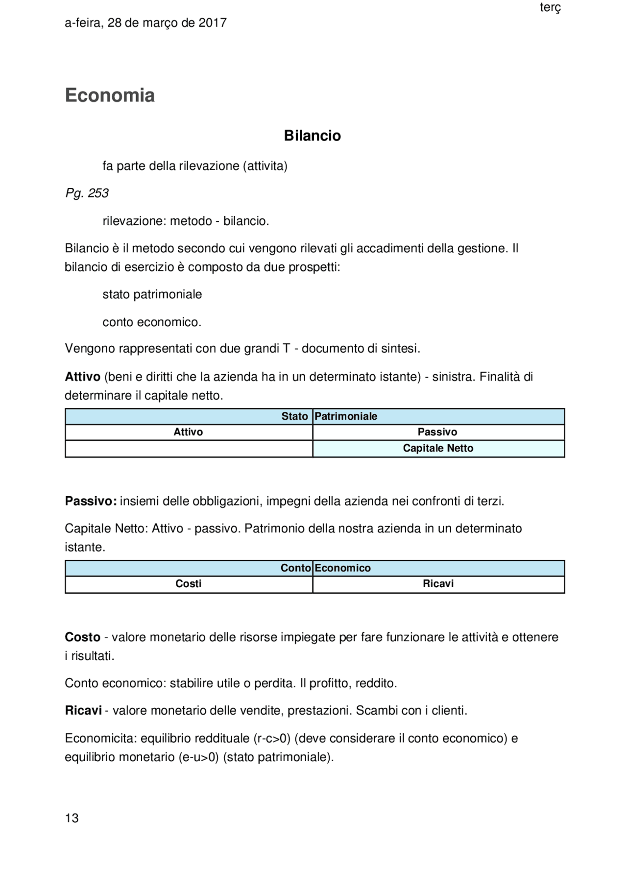 Bilancio Economia Iulm Docsity