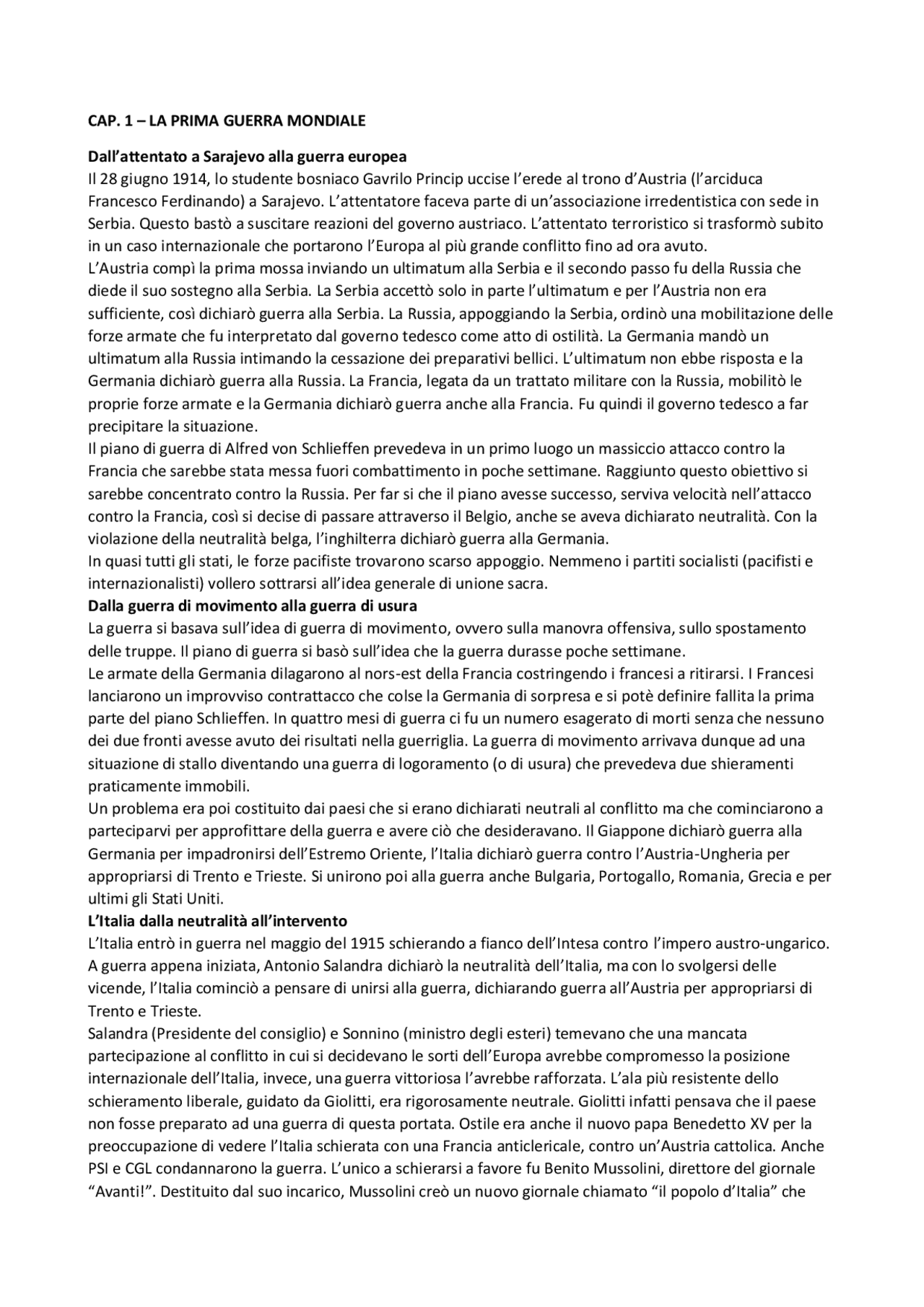 Riassunti Storia Contemporanea Docsity