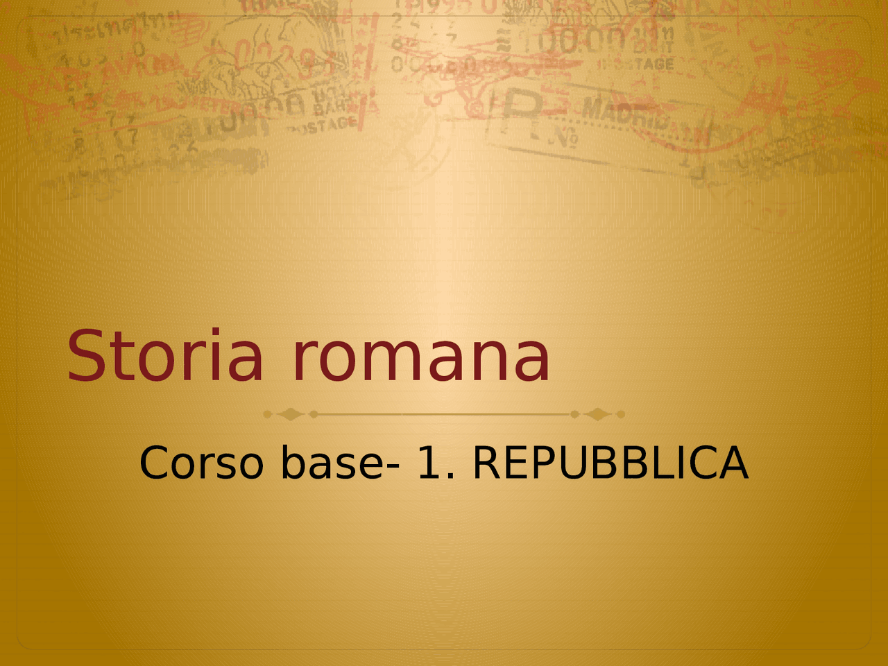 La storia di roma dalle origini e la sua repubblica - Docsity