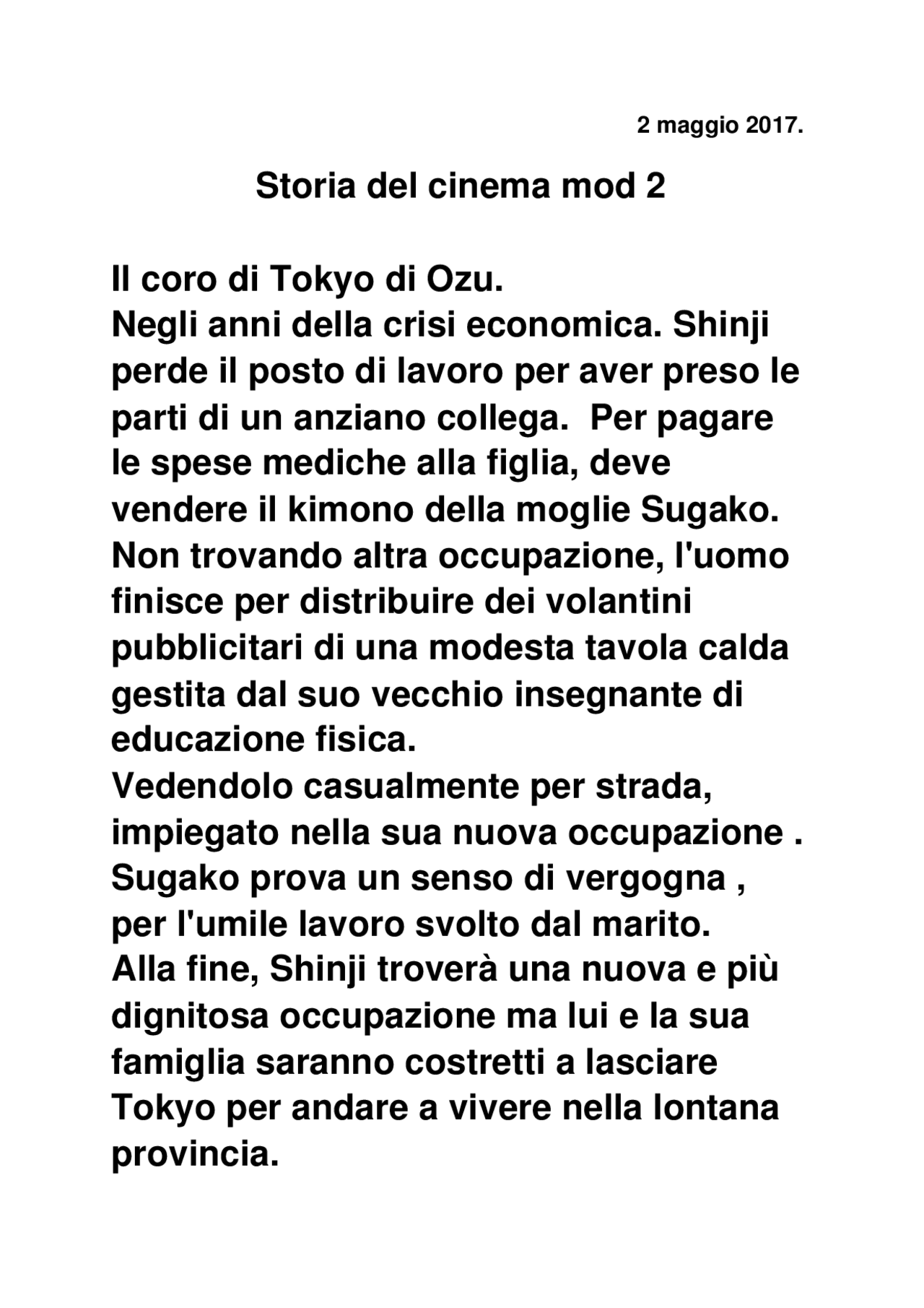 Storia Del Cinema Mod2 Docsity