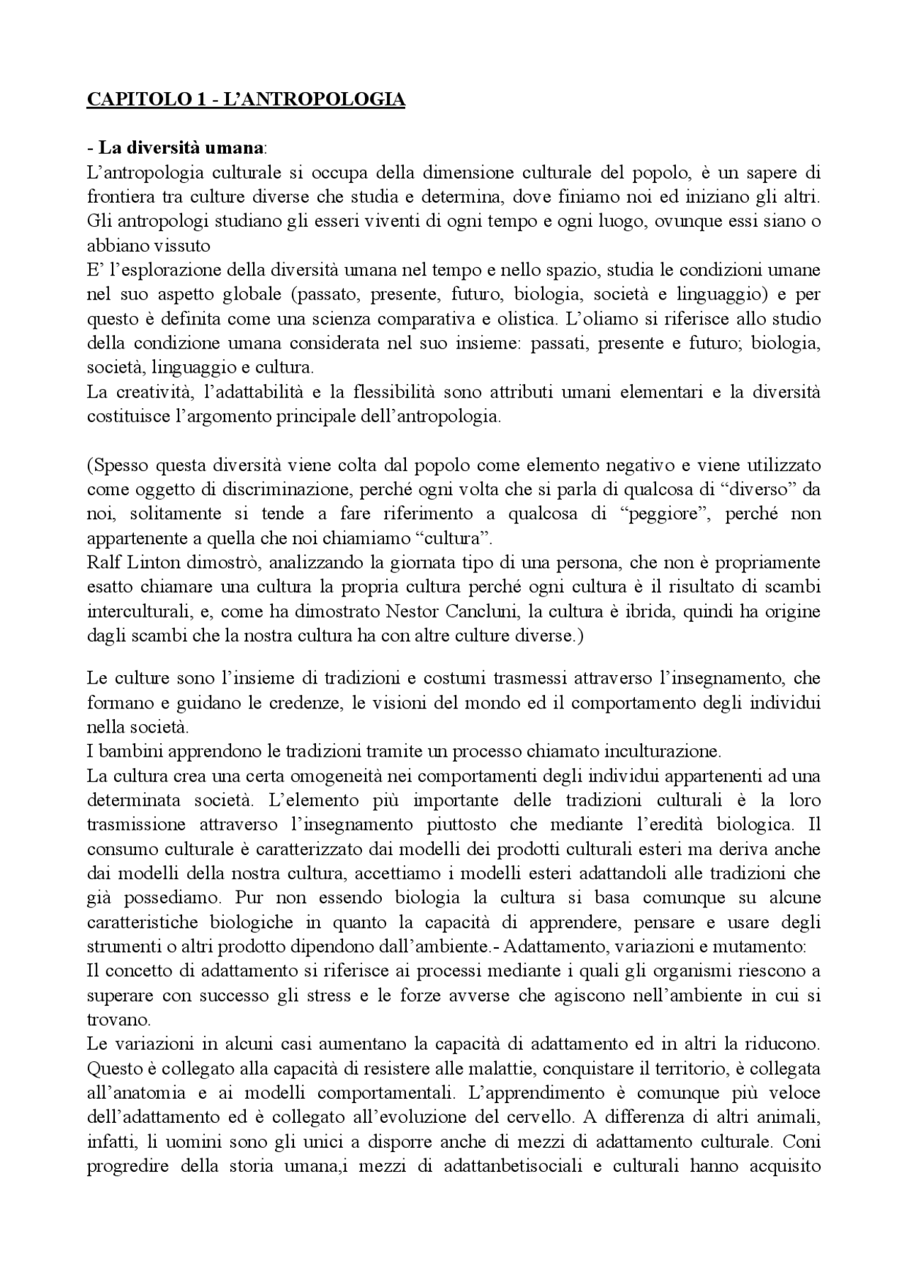 Antropologia Culturale Di Kottak Docsity