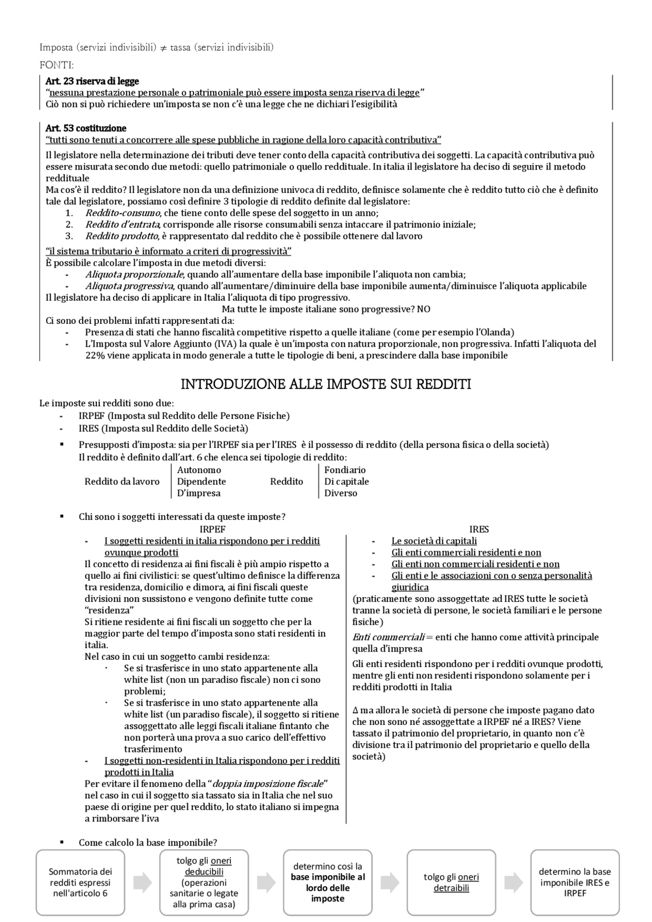 Imposta Sul Valore Aggiunto Iva Docsity