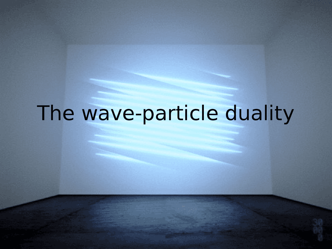 The Wave Particle Duality Docsity