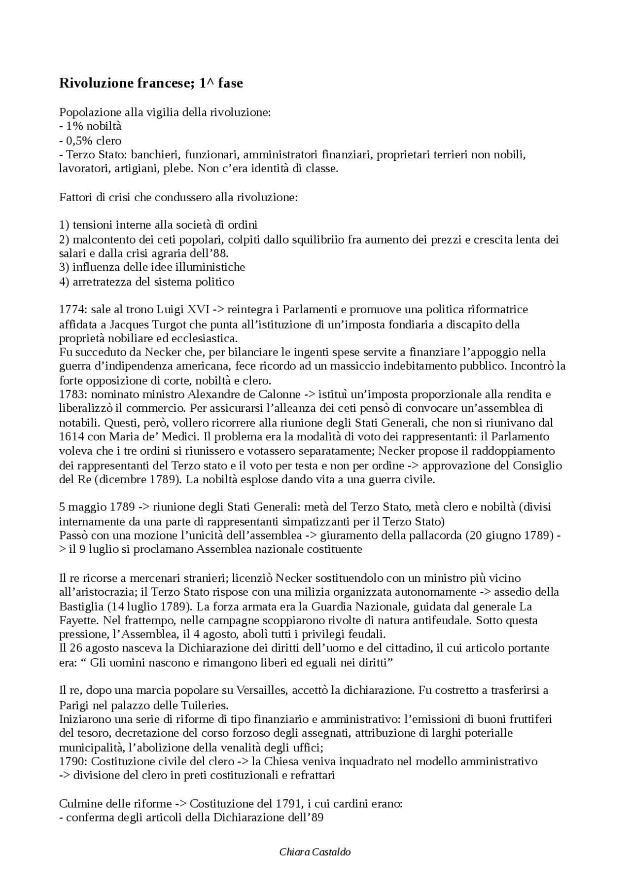 Rivoluzione Francese Docsity