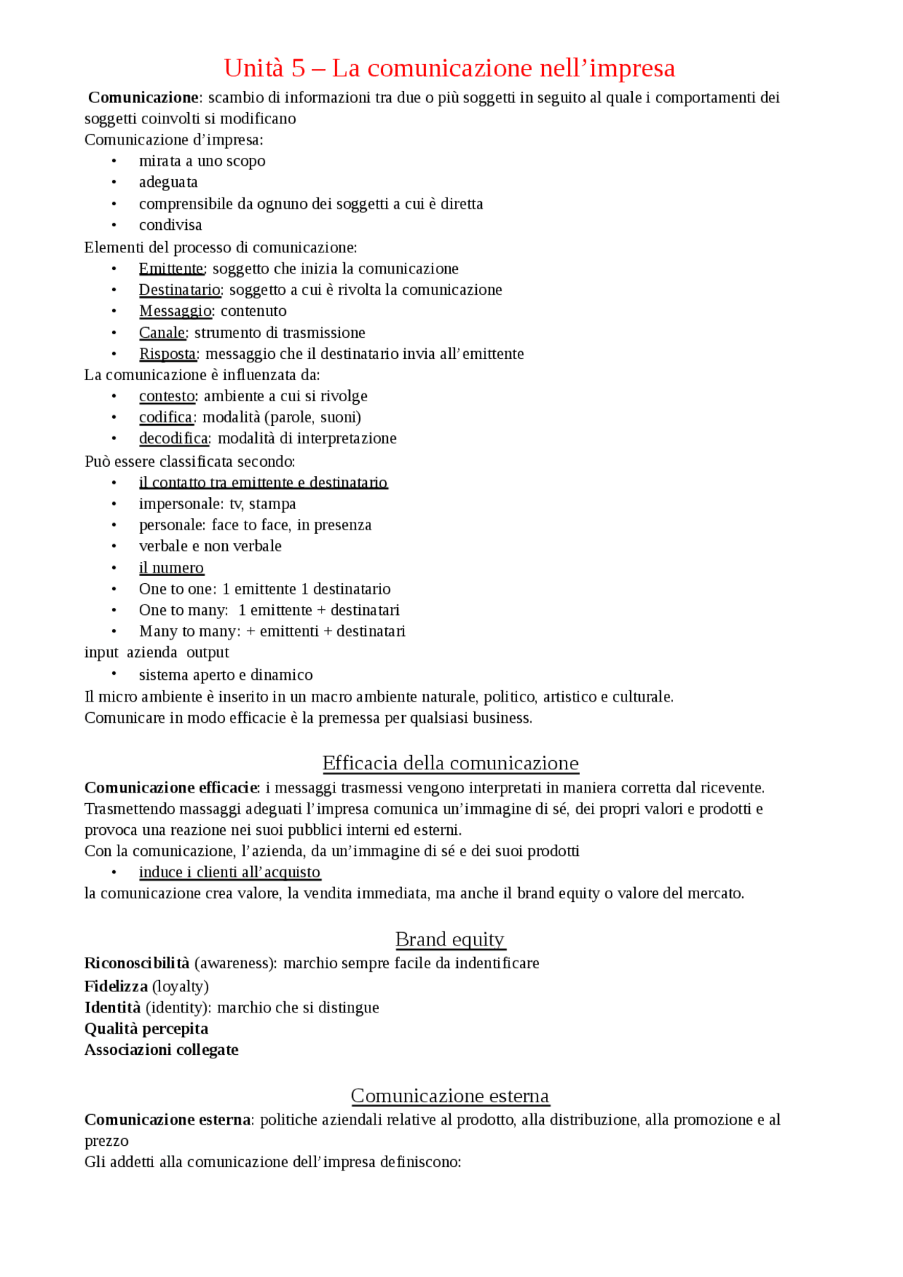 La Comunicazione Nellimpresa Docsity