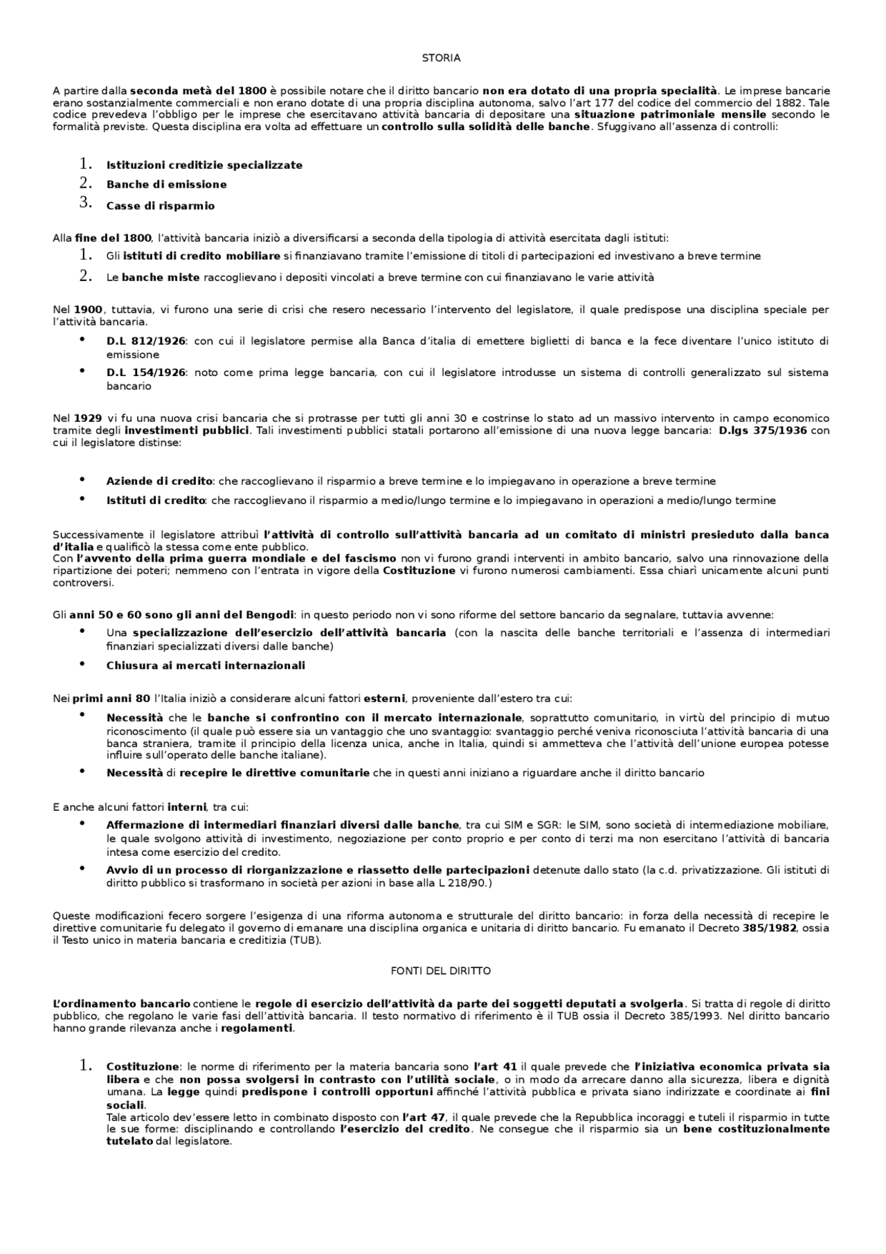 Appunti Diritto Bancario Prof Gattoni Docsity