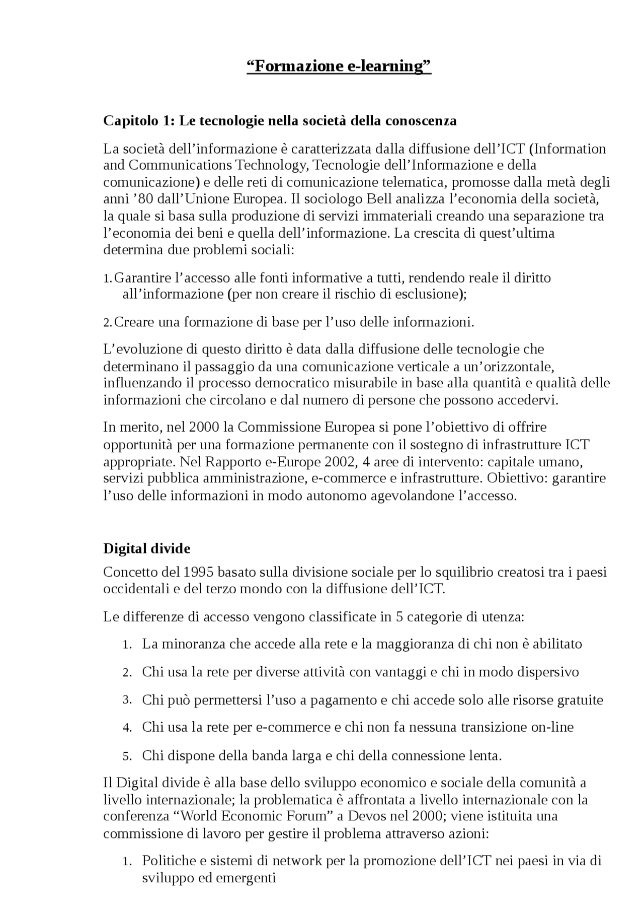 Formazione E Learning Docsity