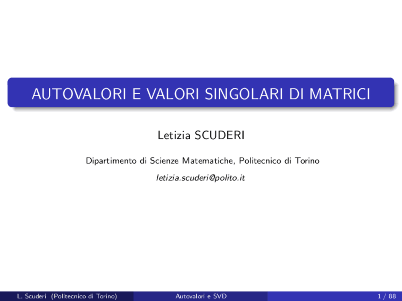 Calcolo Numerico Autovalori Dispense Di Calcolo Numerico Docsity