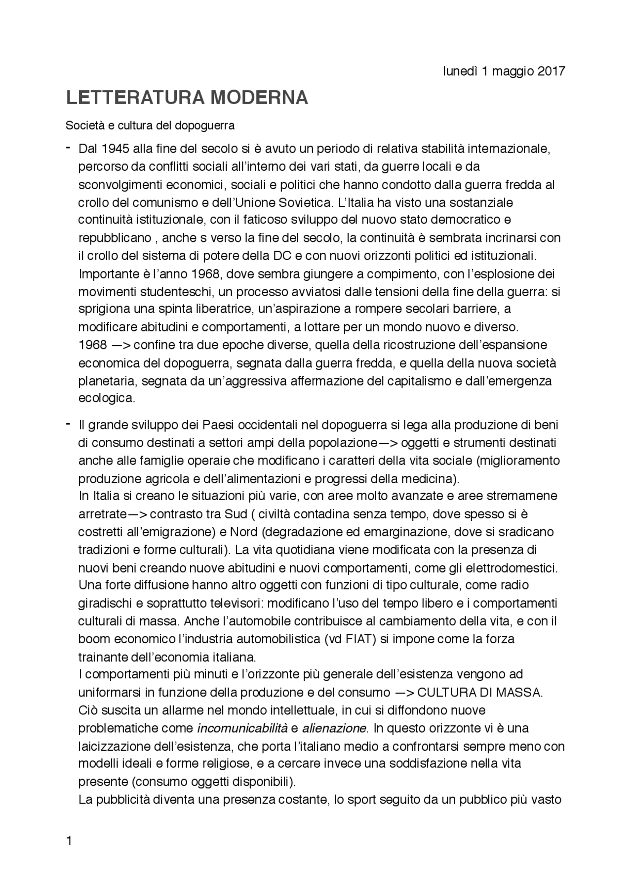 Appunti E Schemi Dal Libro Docsity
