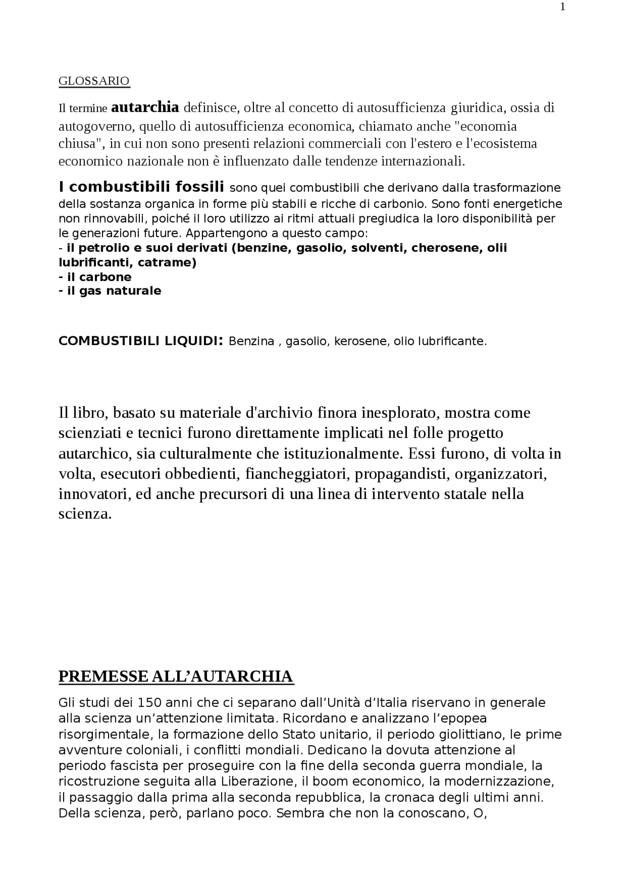 Gli Scienziati Del Duce Docsity