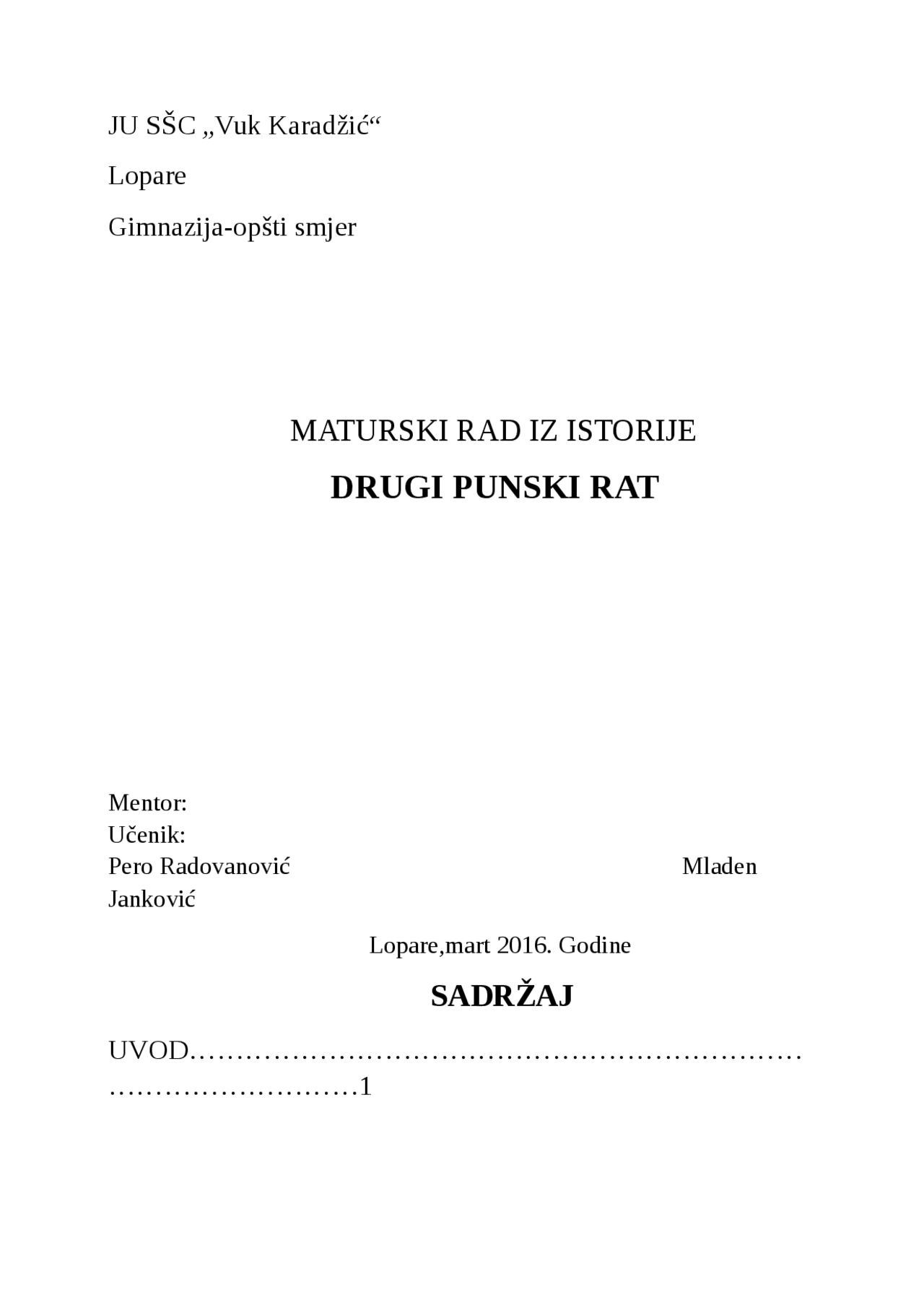 Punski rat, glavne karakteristike o Hanibbalu | Završni radovi' predlog ...